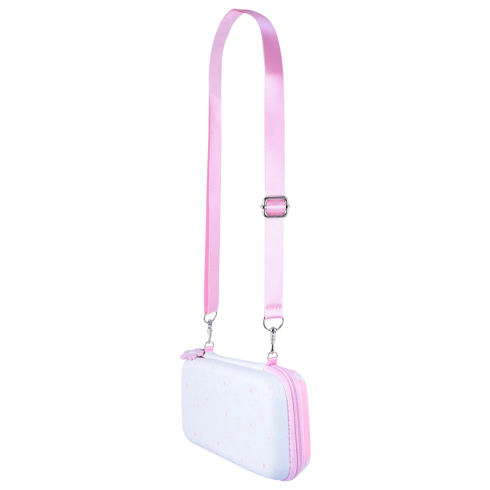 SOPOTUTU Pink Rectangular Game Console Protective Case with EVA and Velvet Material for Gamer ...