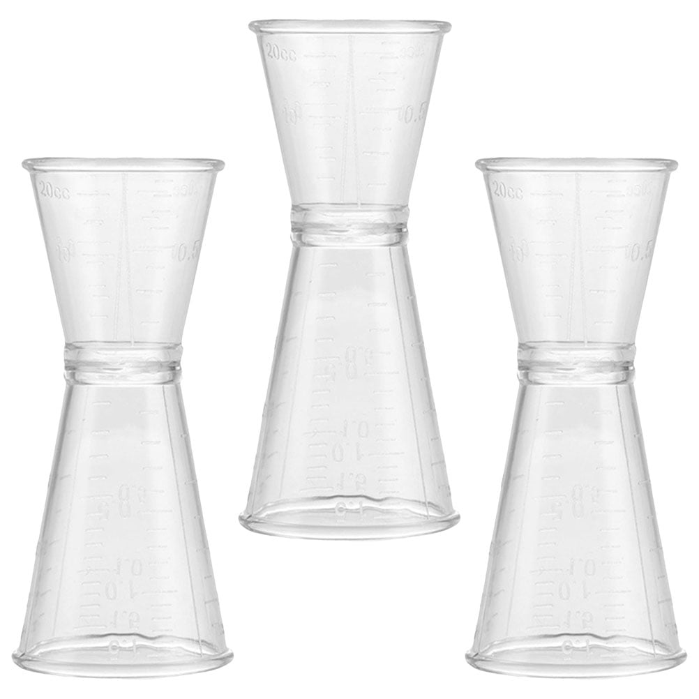 SOPOTUTU Drink Pour Measurer Double-Sided Measuring Plastic 3Pcs ...