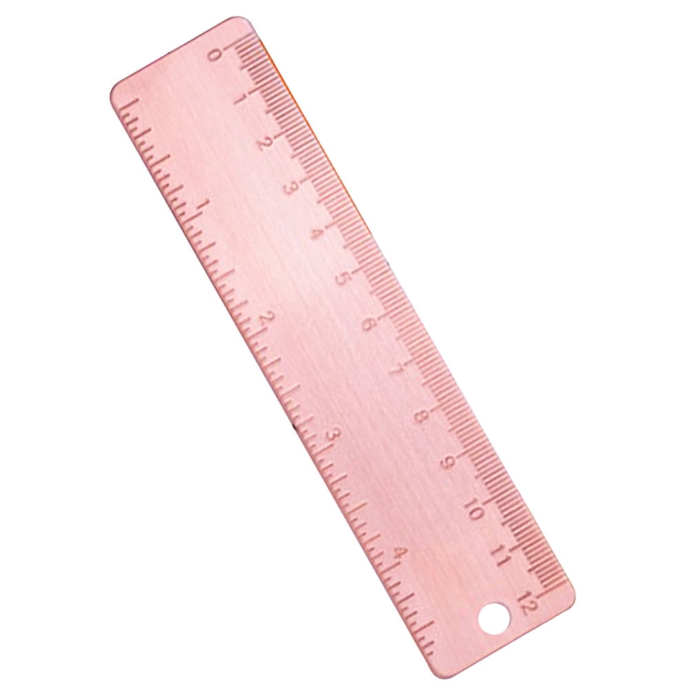 SOPOTUTU Multi-Function Pink Metal Straight Ruler for Precise ...