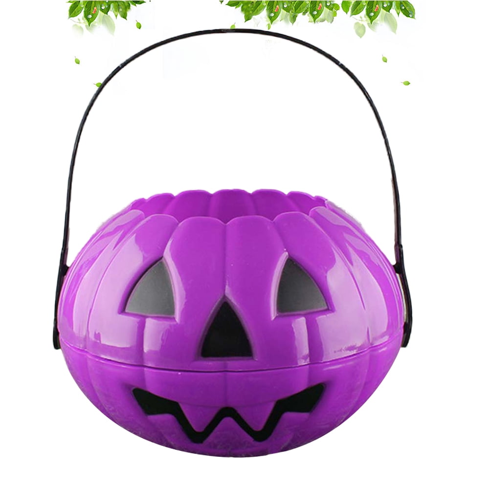 SOPOTUTU Purple Plastic Candy Bucket 1Pack 17.5 X 14 X 20 Cm For ...