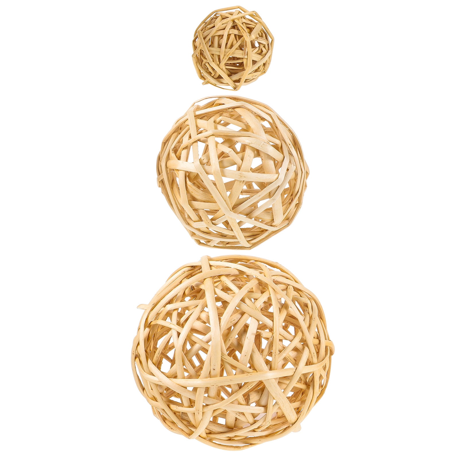 SOPOTUTU Rattan Balls Pendant 3Pcs Simple Elegant Design For Wedding ...