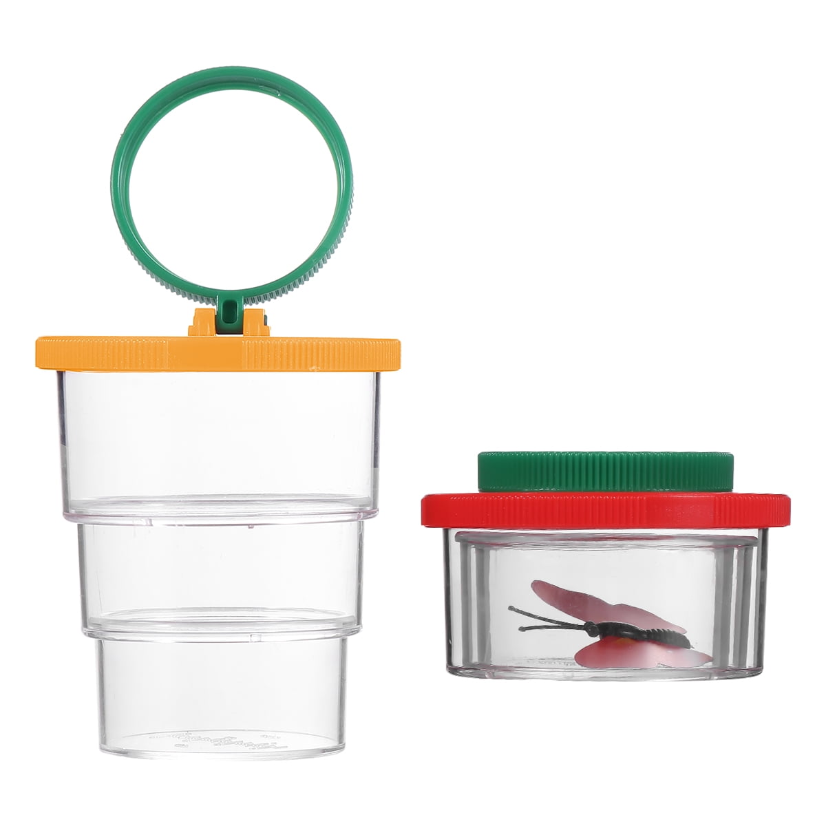 SOPOTUTU Red Magnifier Box for Kids Safe ABS Acrylic Storage Viewer ...