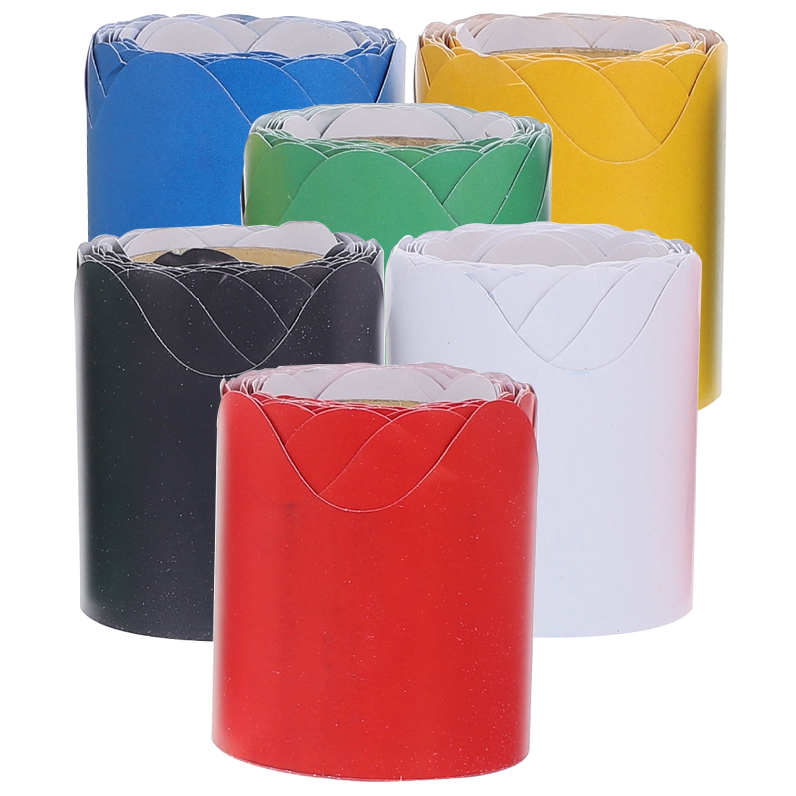 SOPOTUTU Red Paperboard Borders 6 Rolls for Teaching and Desk ...