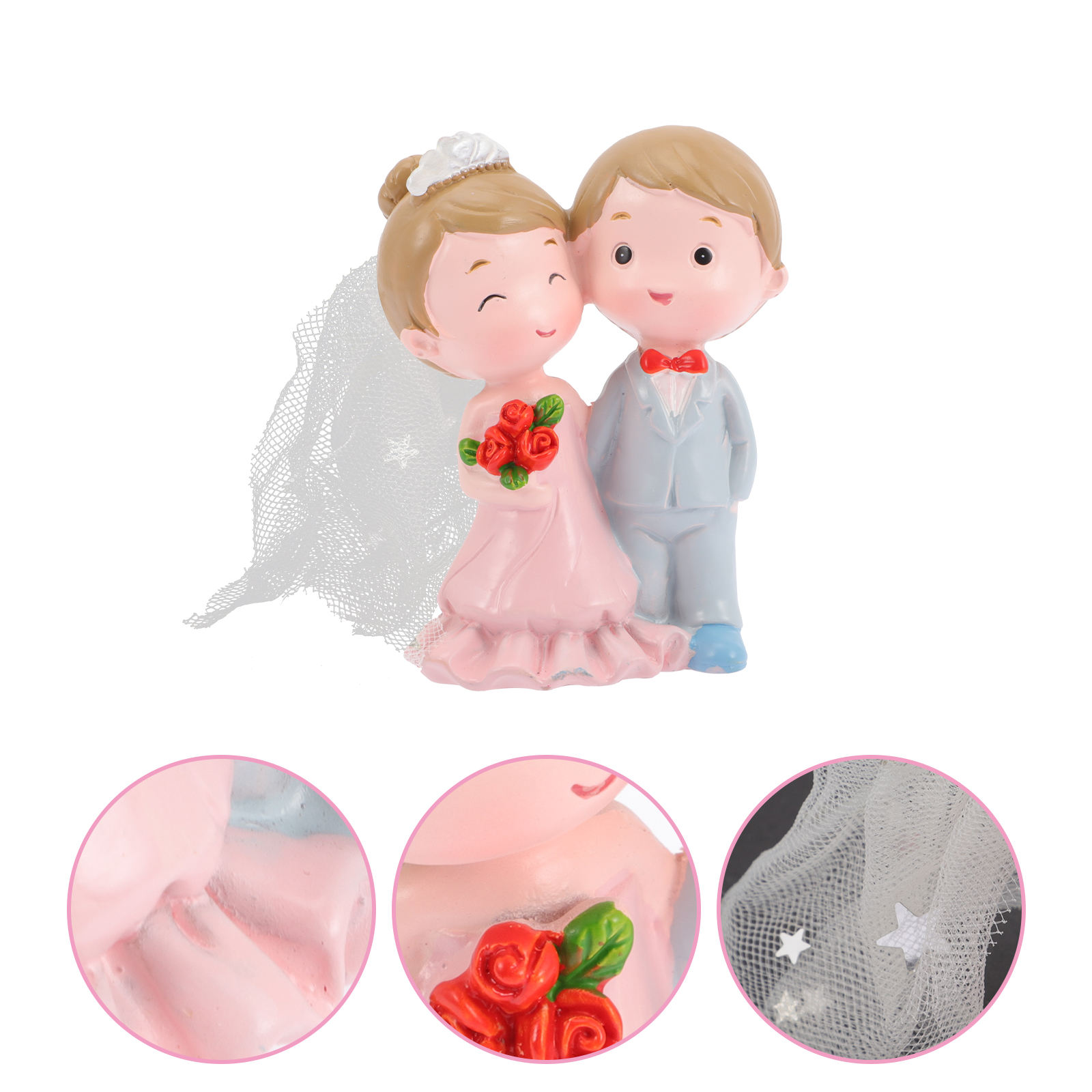 SOPOTUTU Resin Couple Sculpture Statue Wedding Decor Table Decor Light ...