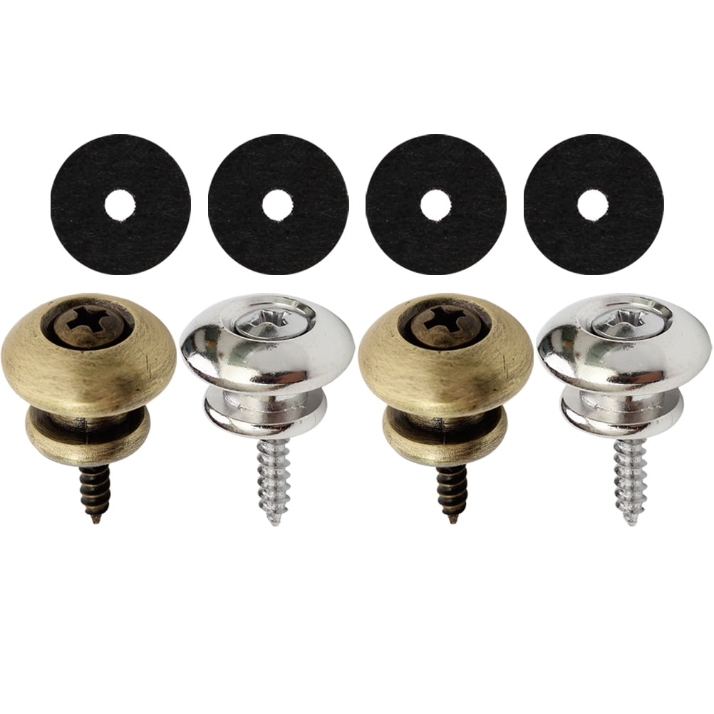 SOPOTUTU Round Guitar Strap Lock Button 4Pcs Antique Copper for ...