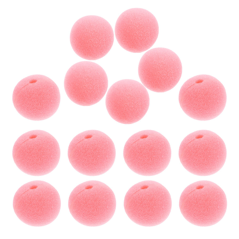 SOPOTUTU Round Pink Sponge Clown Nose 15Pcs for Cosplay Events and ...