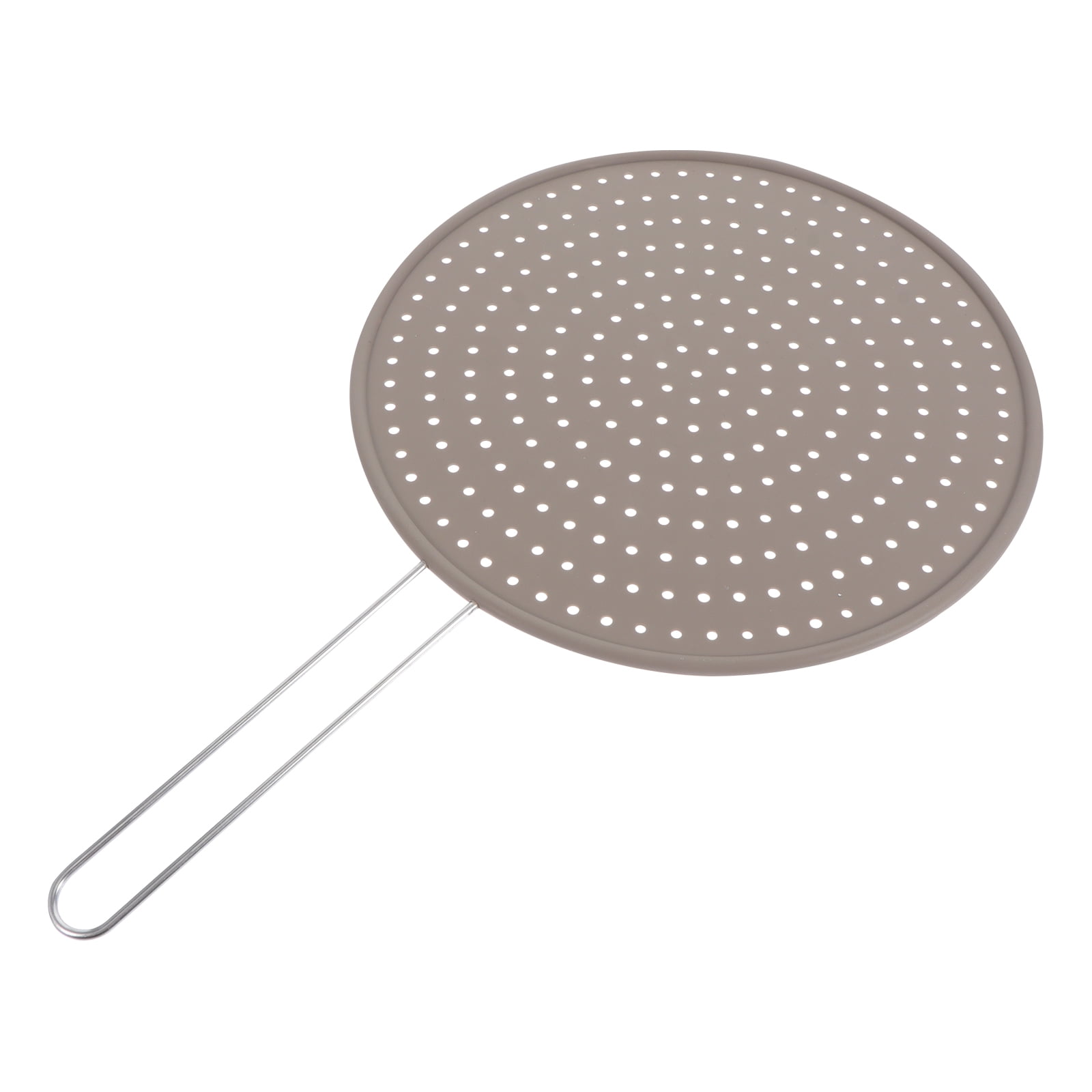 SOPOTUTU Grey Silicone Steel Frying Pan Splatter Screen Cover Anti ...