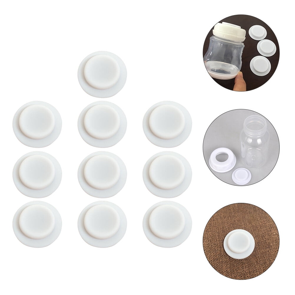 SOPOTUTU Silicone Milk Storage Cup Pads 10Pack for Leak Proof White ...