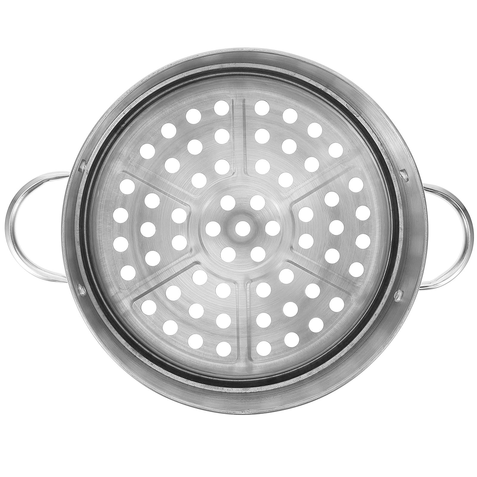 SOPOTUTU Small Vegetable Steamer Silver Stainless Steel Insert 1Set ...