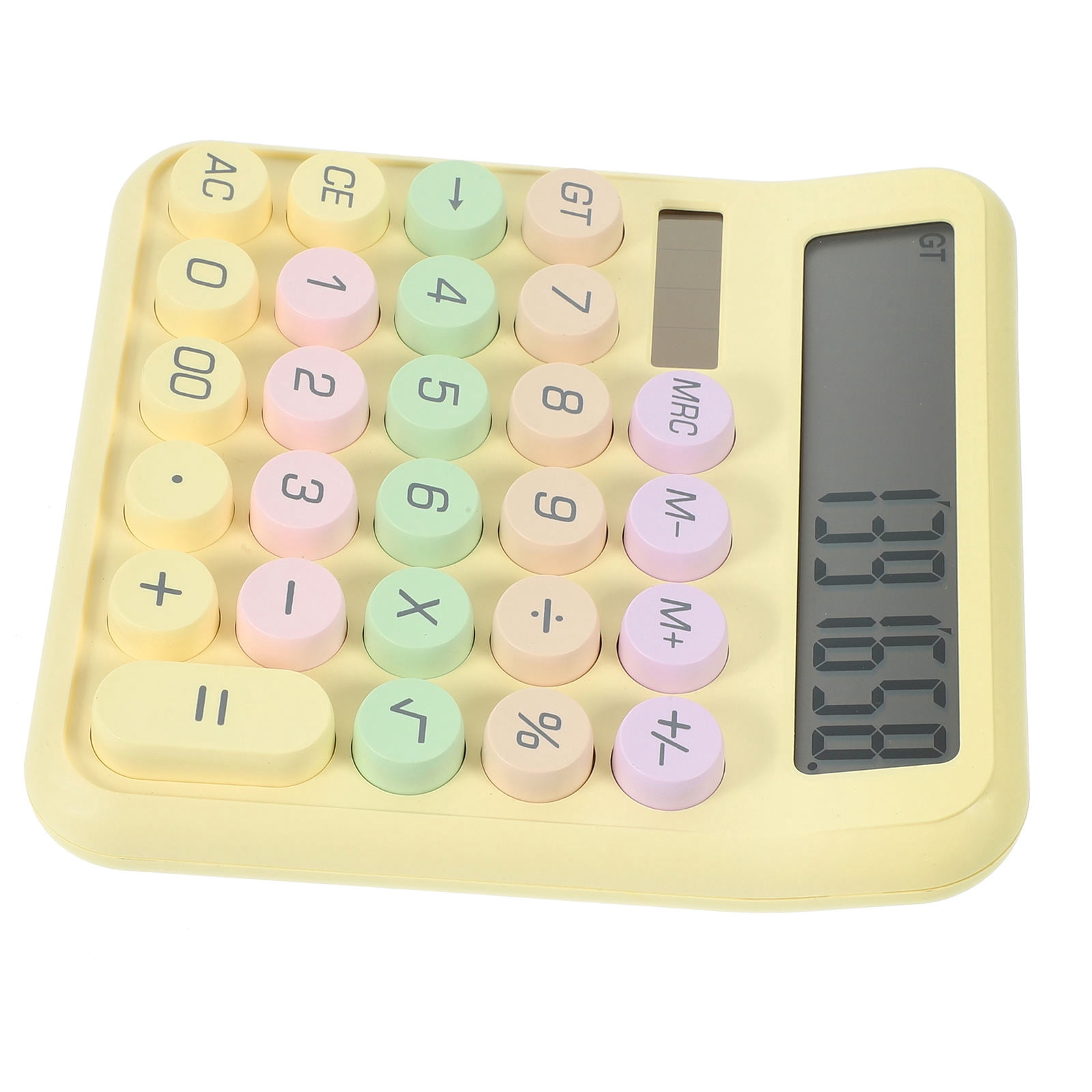 SOPOTUTU Small Yellow Handheld Calculator Portable Plastic Calculator ...