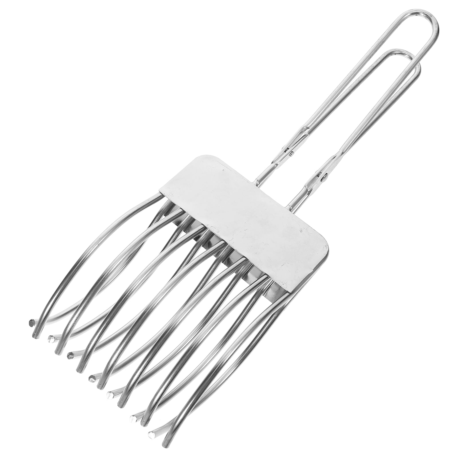 SOPOTUTU Smooth Handle Stainless Steel Tong For Meat Bread Ham Fruits ...
