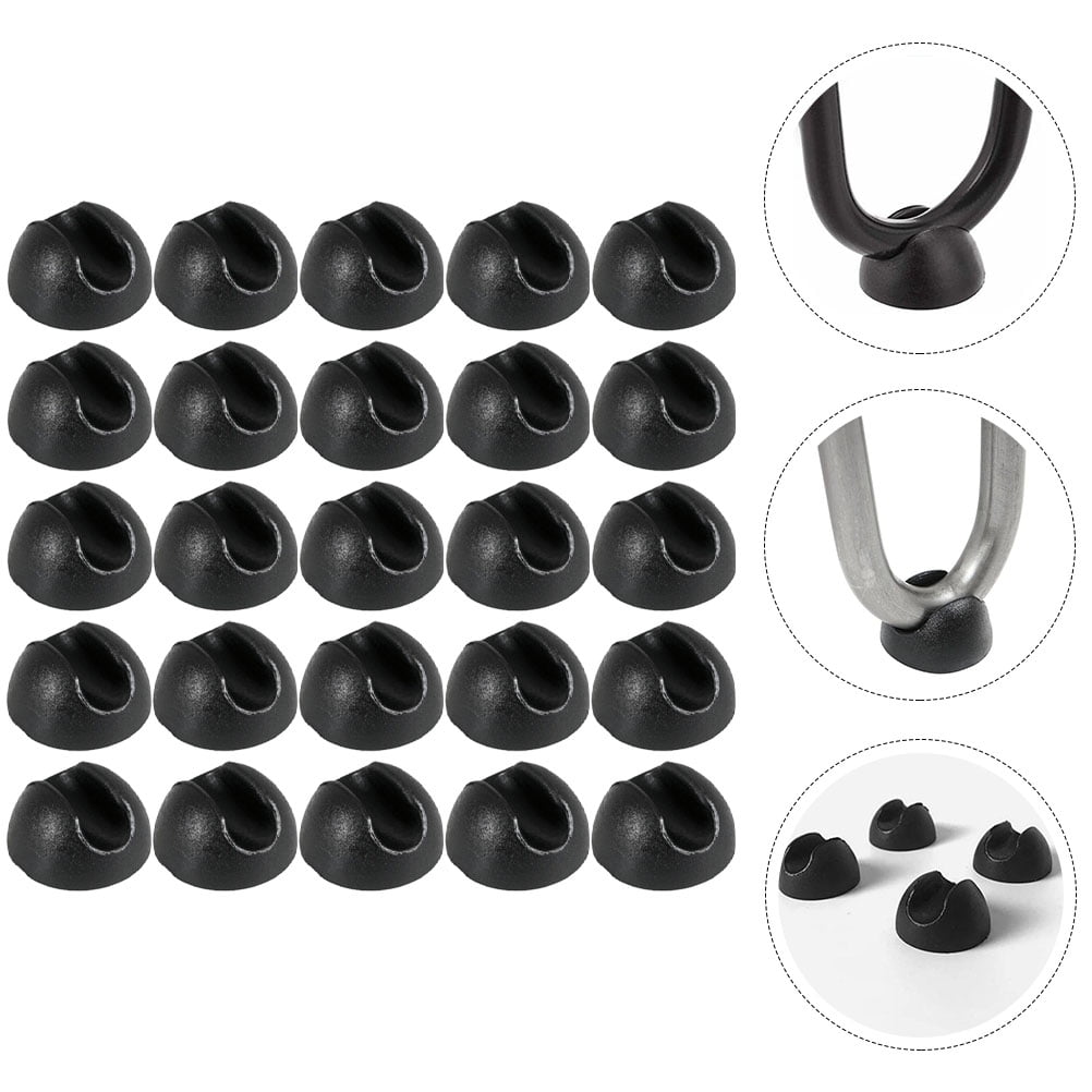 SOPOTUTU Non-Slip Table Leg Pads Black PVC Furniture Gripper for Home ...