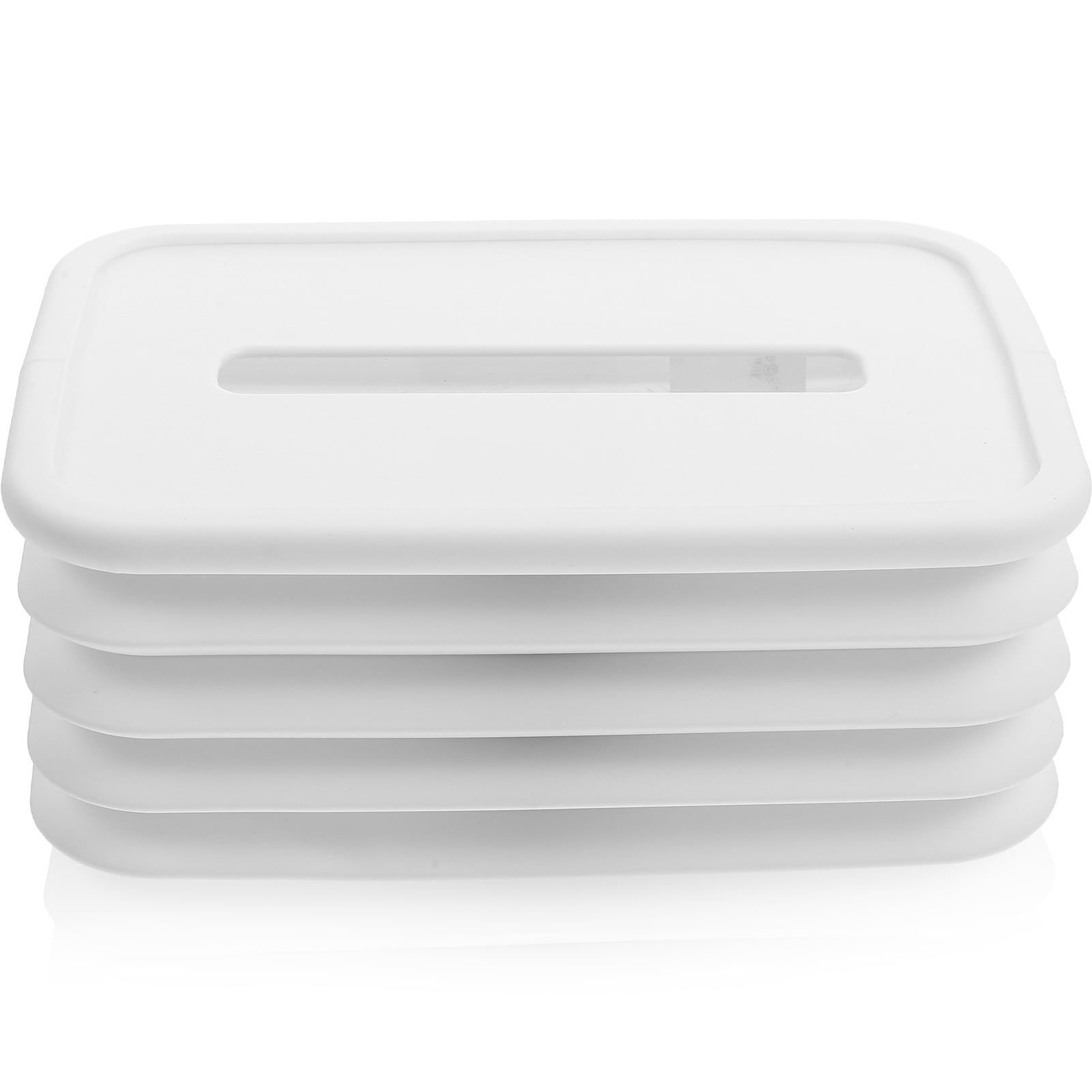 SOPOTUTU Tissue Box Silicone White ABS 1 Piece - Walmart.com