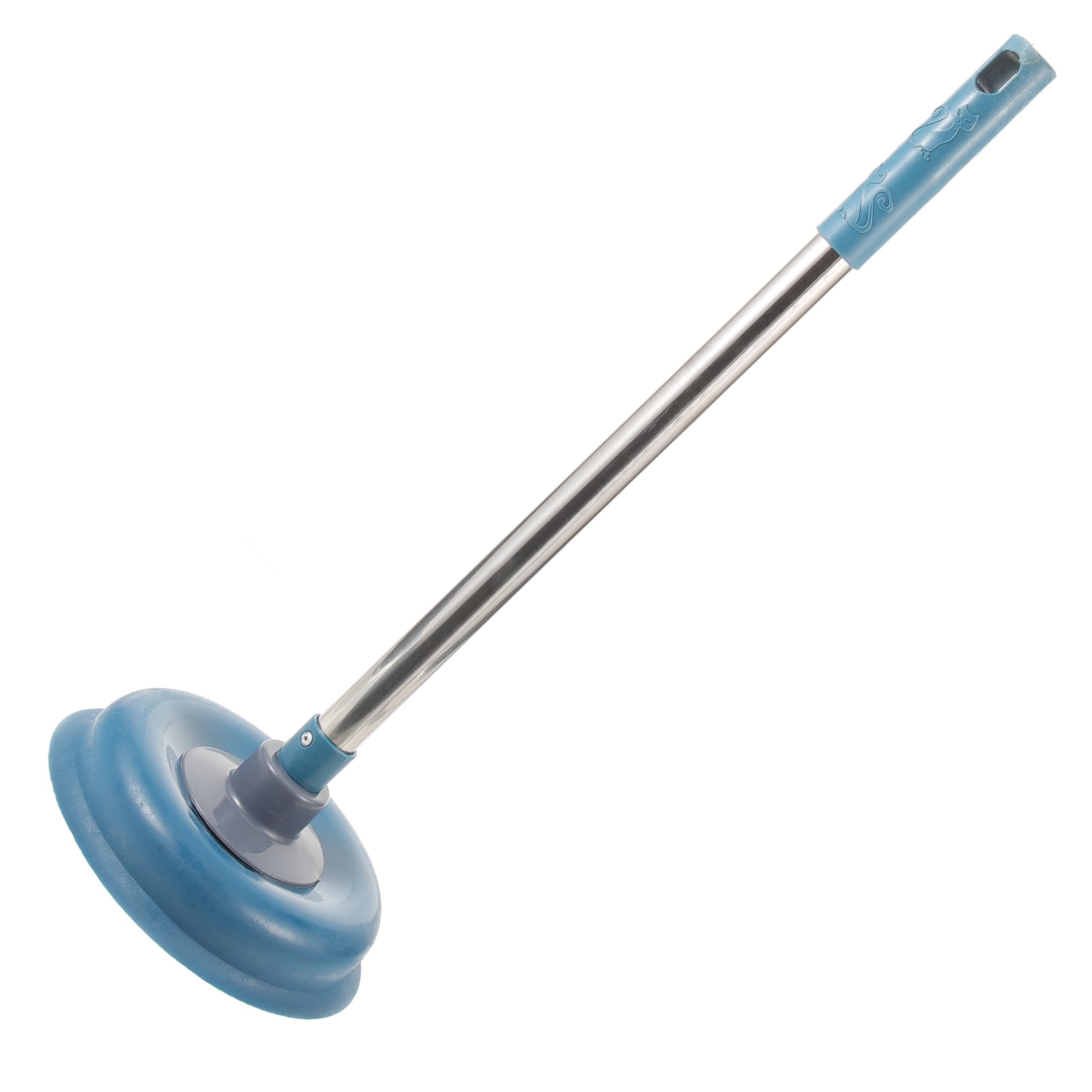 SOPOTUTU Home Use Toilet Plunger Dark Blue Heavy Duty Force Cup for ...