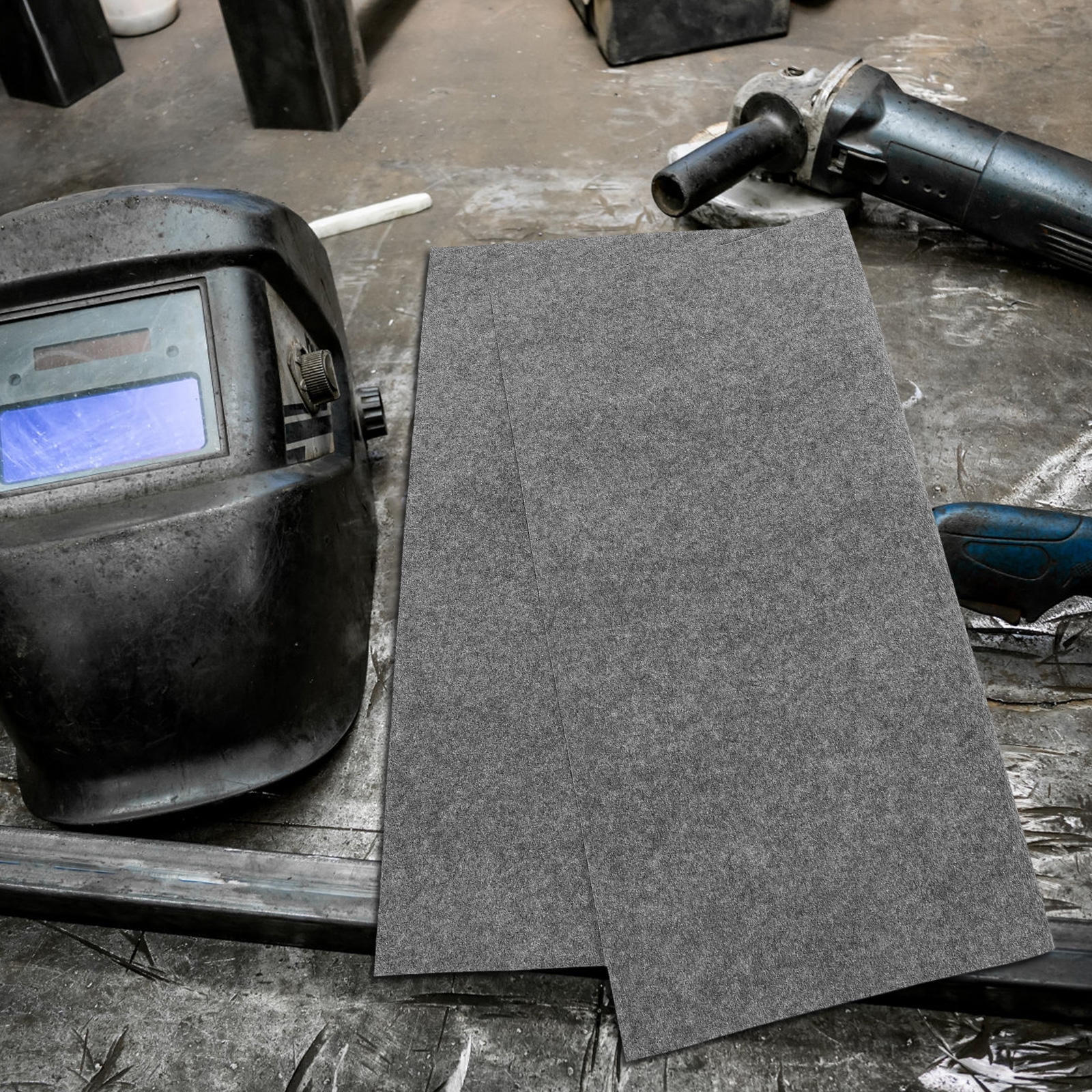 SOPOTUTU Welding Fireproof Insulation Pad Fire Safety Blanket Grey Felt ...