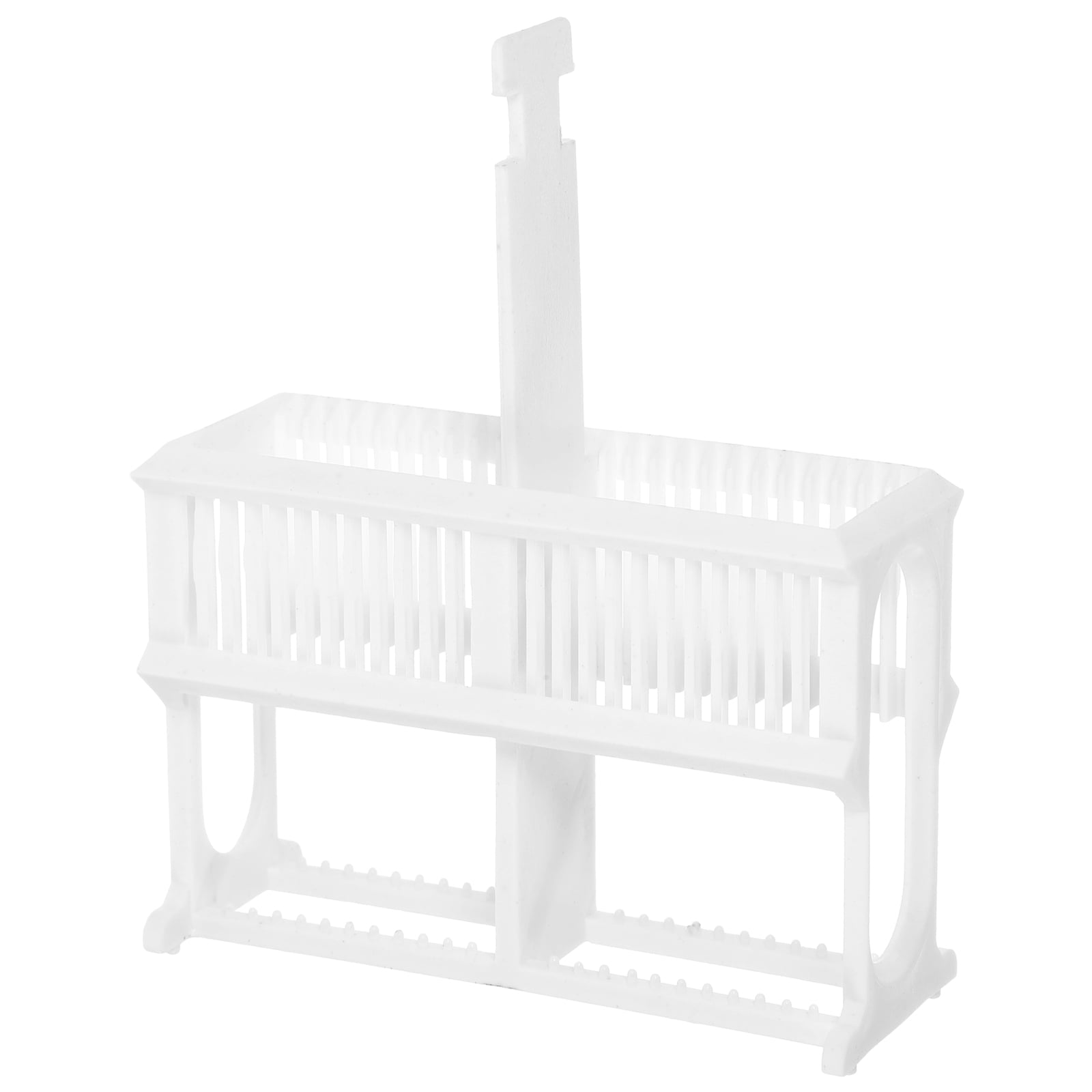 SOPOTUTU White Plastic Microscope Slides Staining Rack 1Pcs for Slide ...