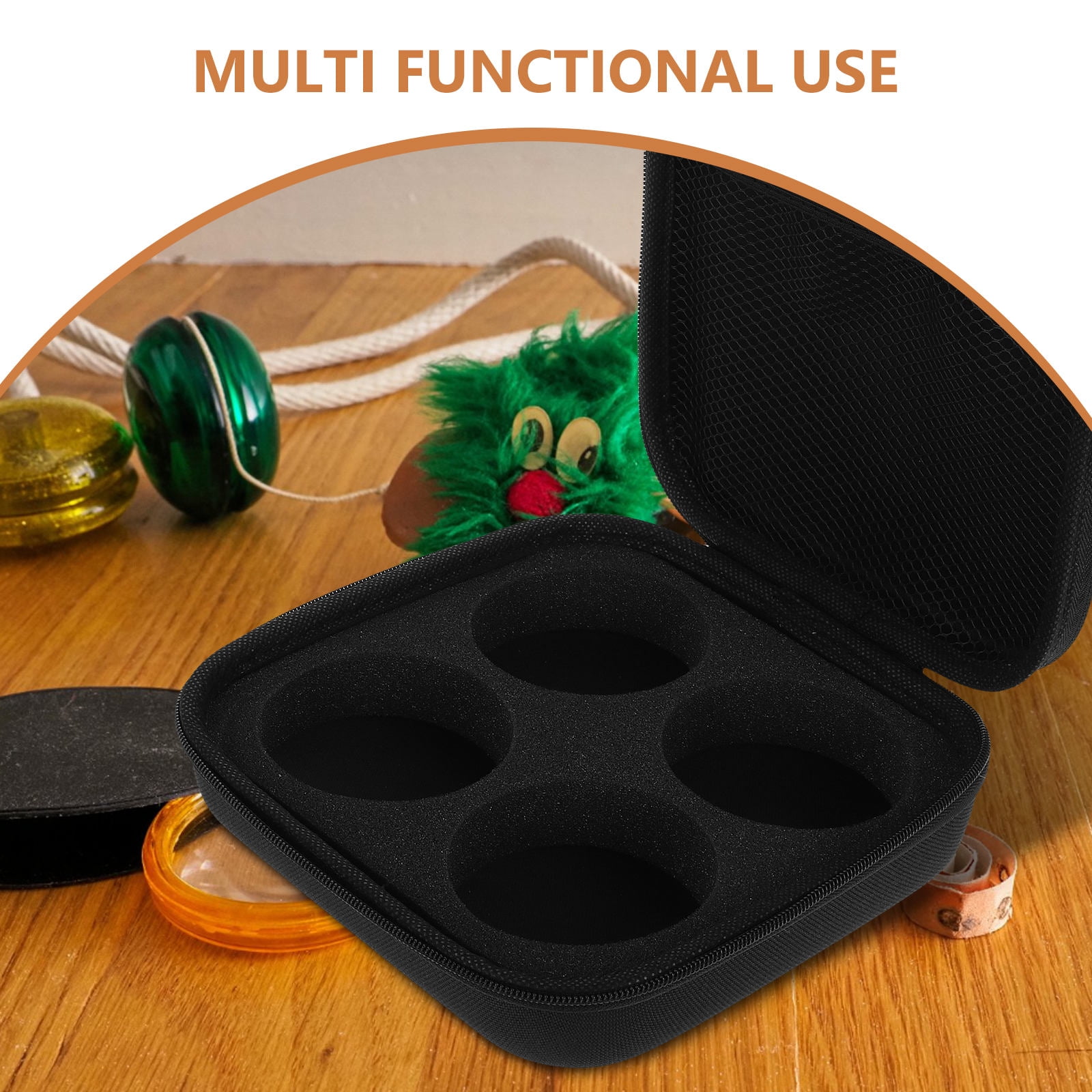 SOPOTUTU Yoyo Storage for Yo-Yo Enthusiasts Black 1Pack - Walmart.com