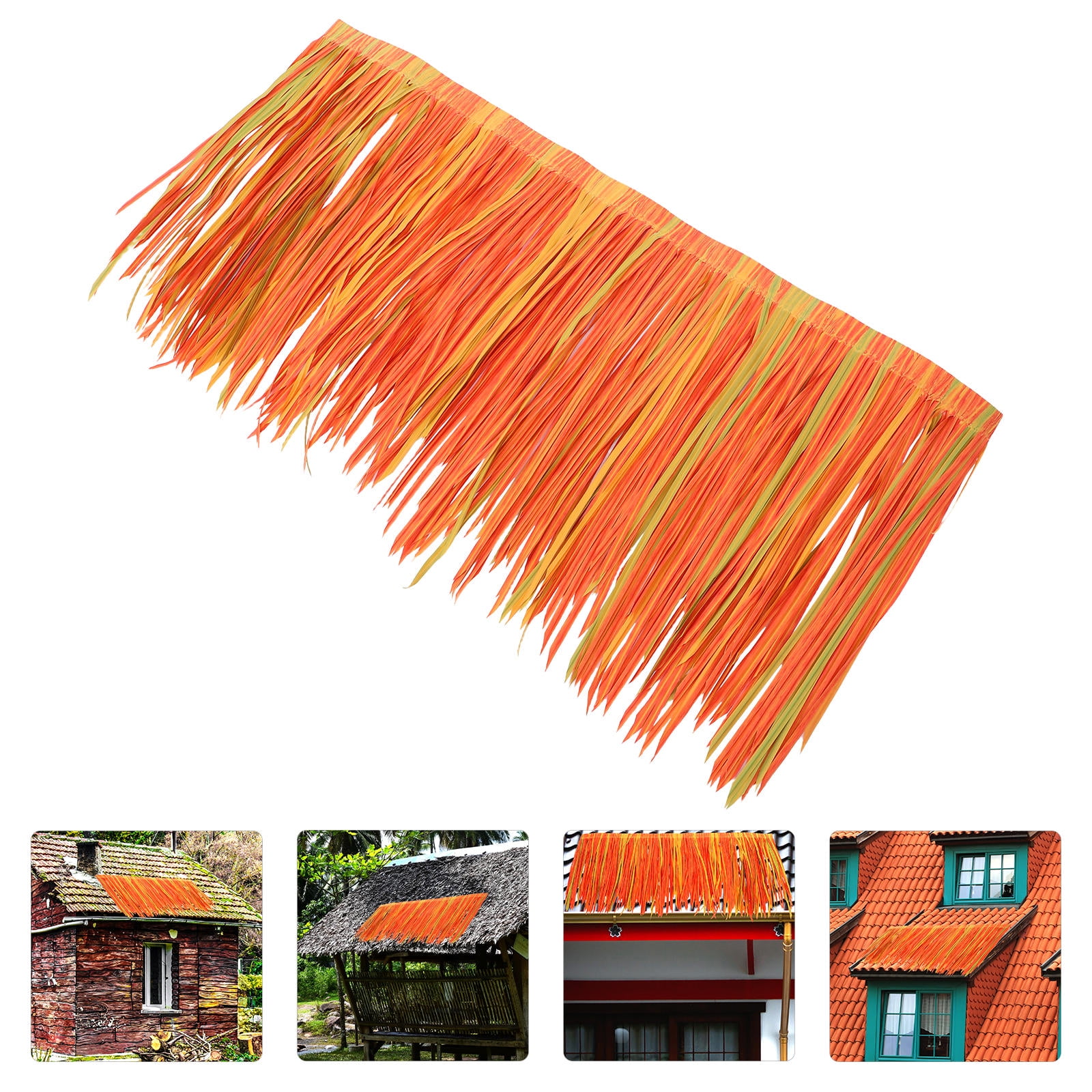 SOPOTUTU Multi-Color PE Thatch Roof for Tiki Bar, Garden Hut, Patio ...