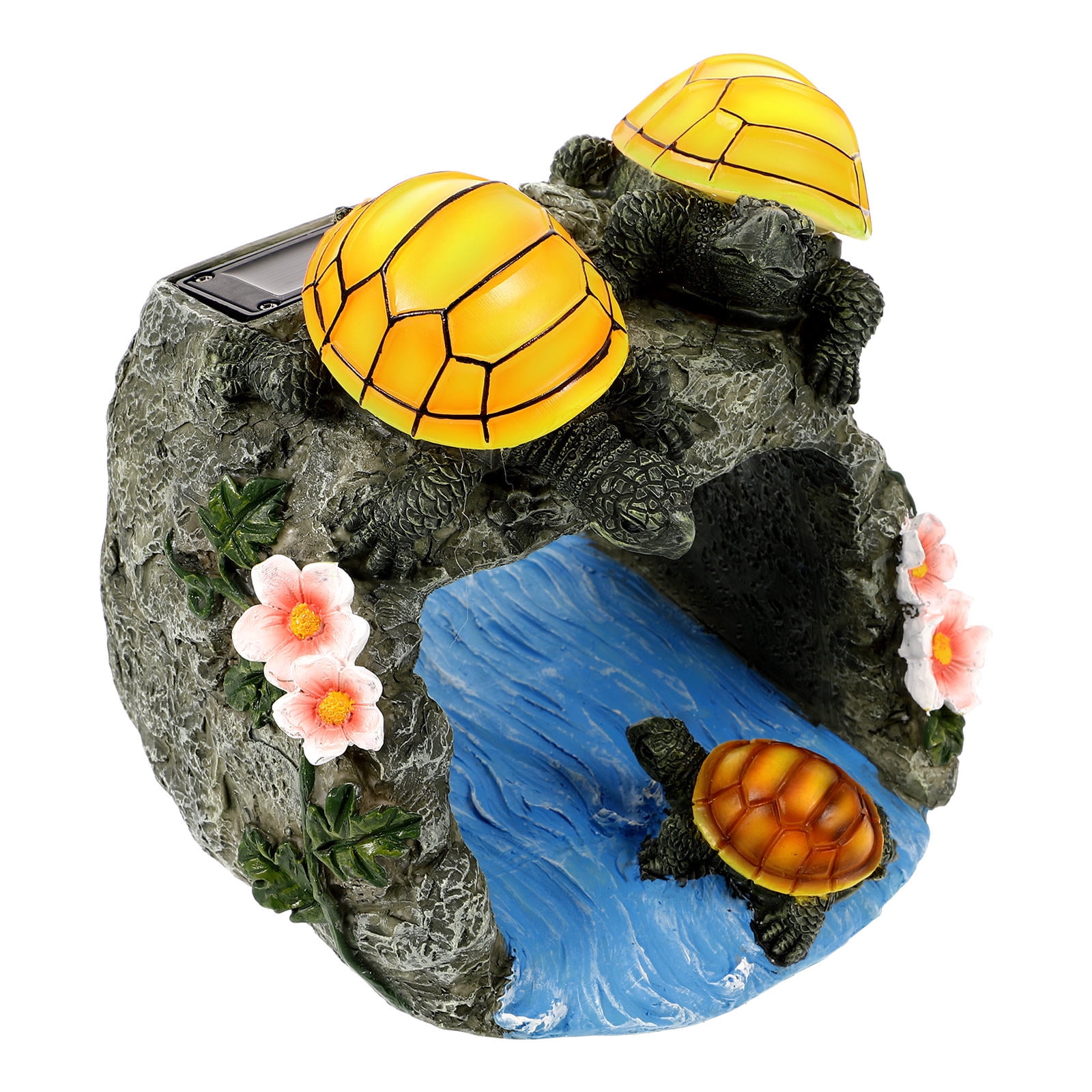 SOPOTUTU Garden Decoration Turtle Resin Waterfall Diverter Assorted ...