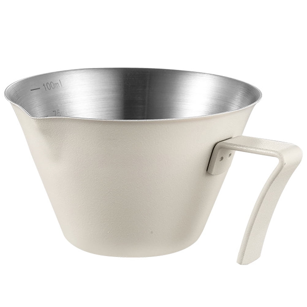 SOPOTUTU measuring cup stainless steel Espresso Measuring Cup White 1 ...