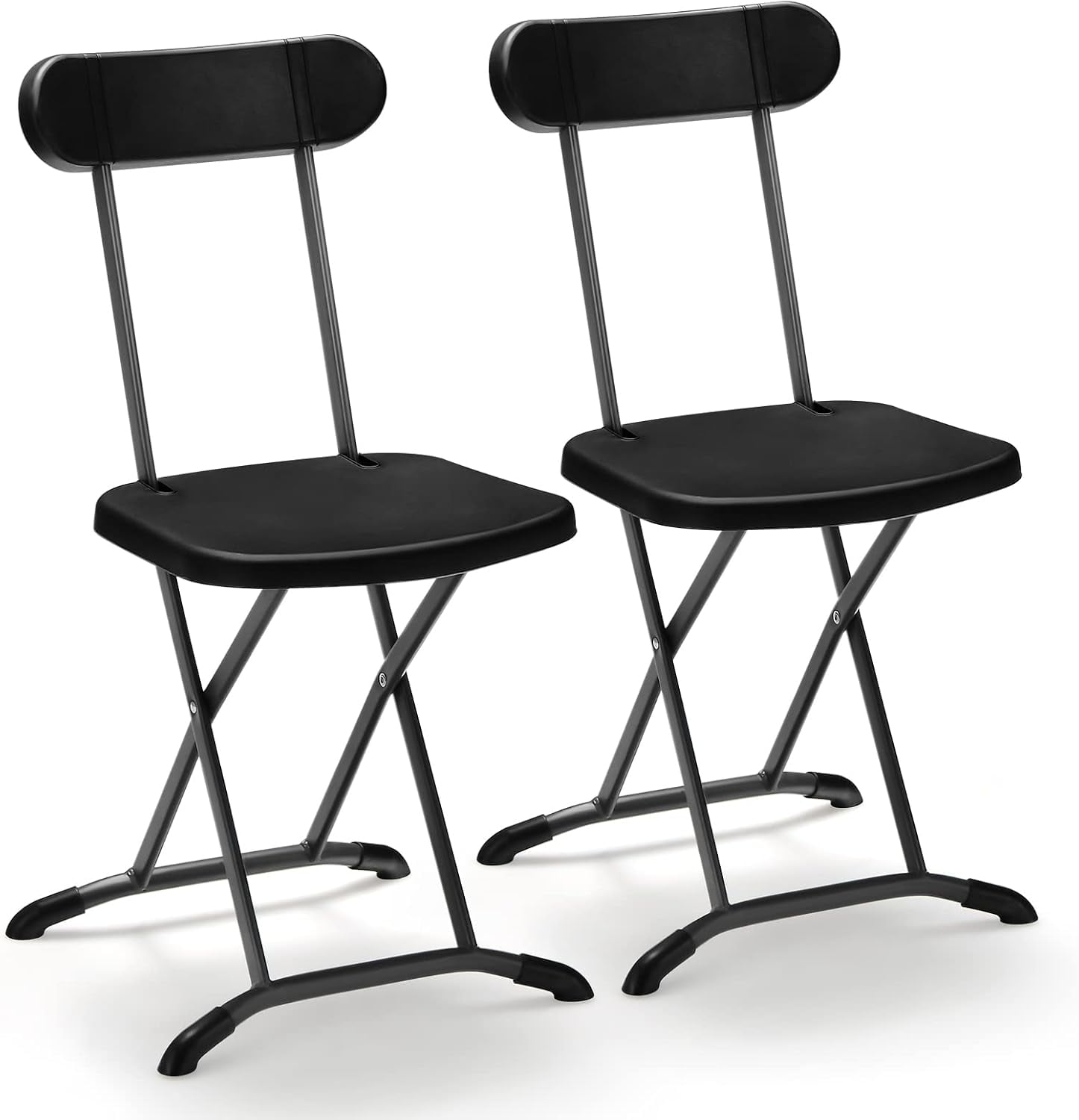 SOPTY 2-Pack Folding Chairs, Plastic Event Chairs, 400 LBS Lightweight ...