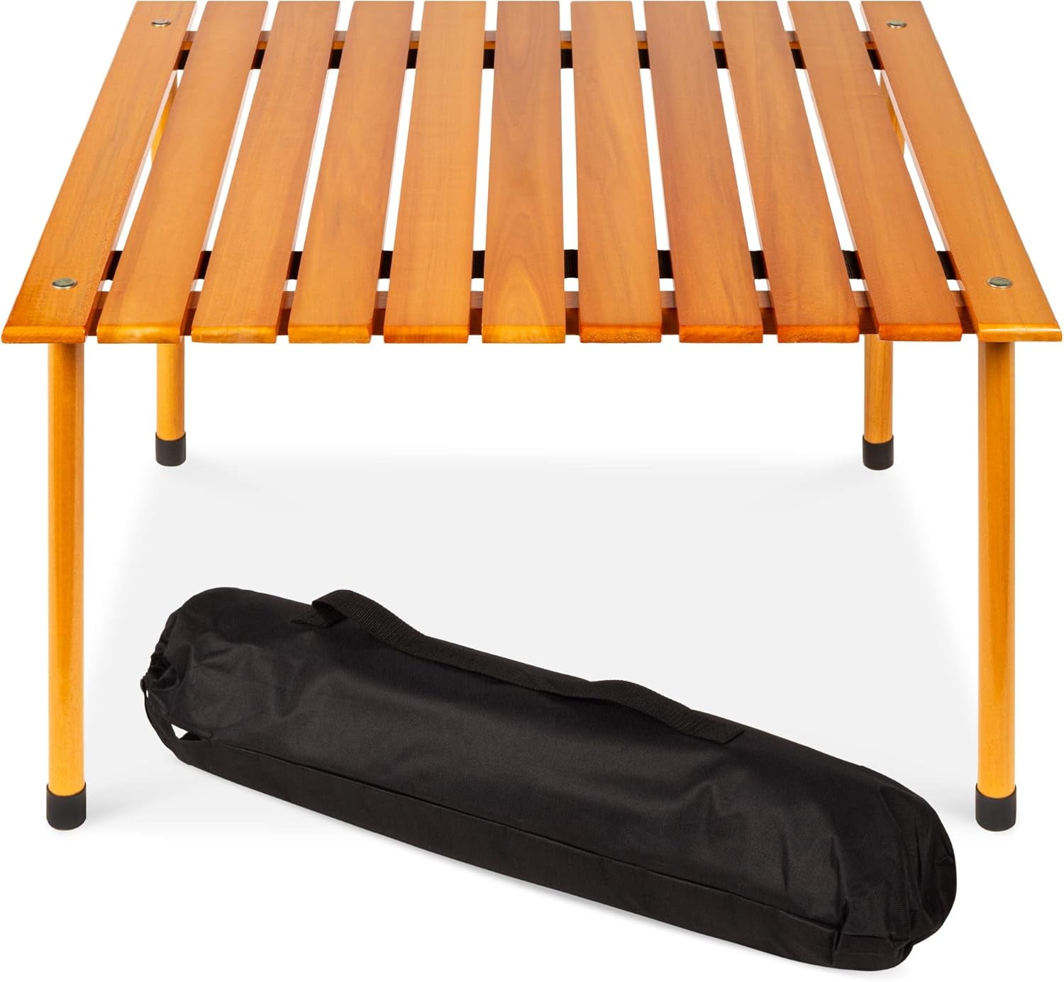 SOPTY 28x28in Foldable Indoor Outdoor All-Purpose Portable Wooden Table ...