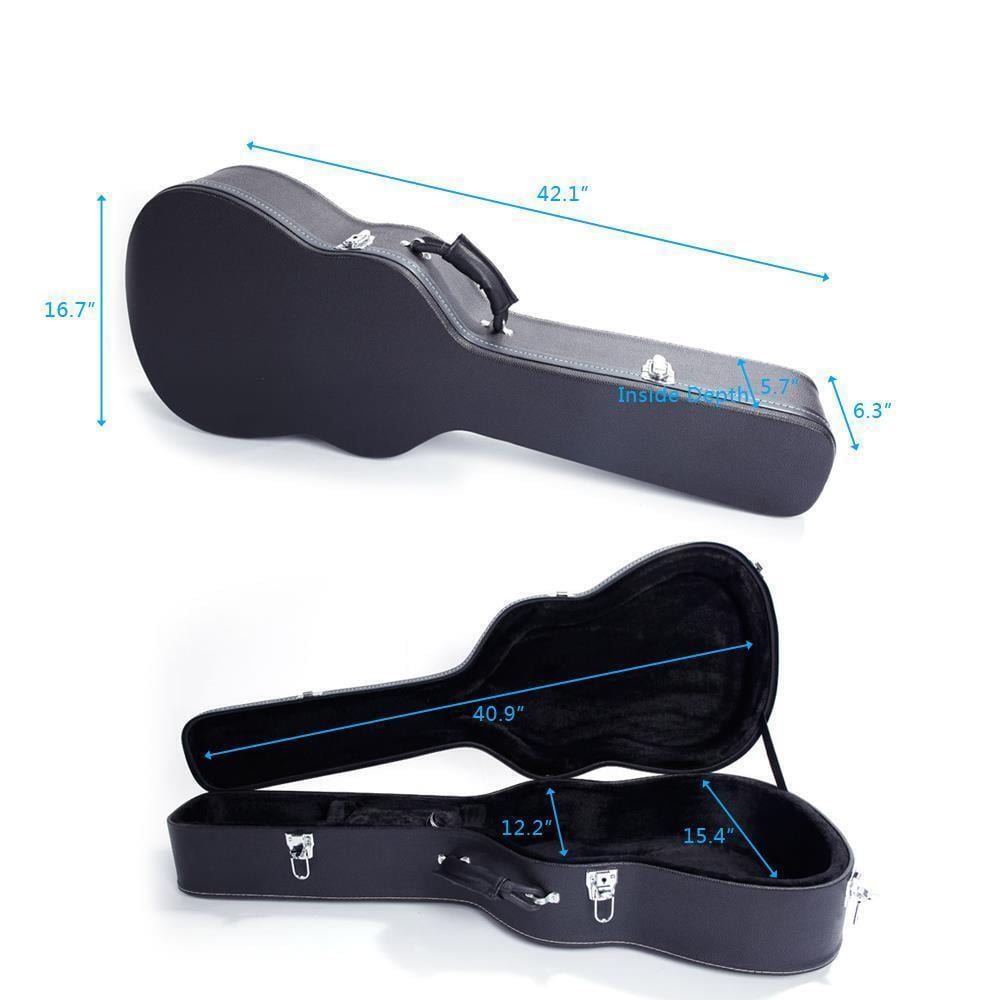 SOPTY 39 inch guitar case hard guitar case acoustic guitar hard shell ...
