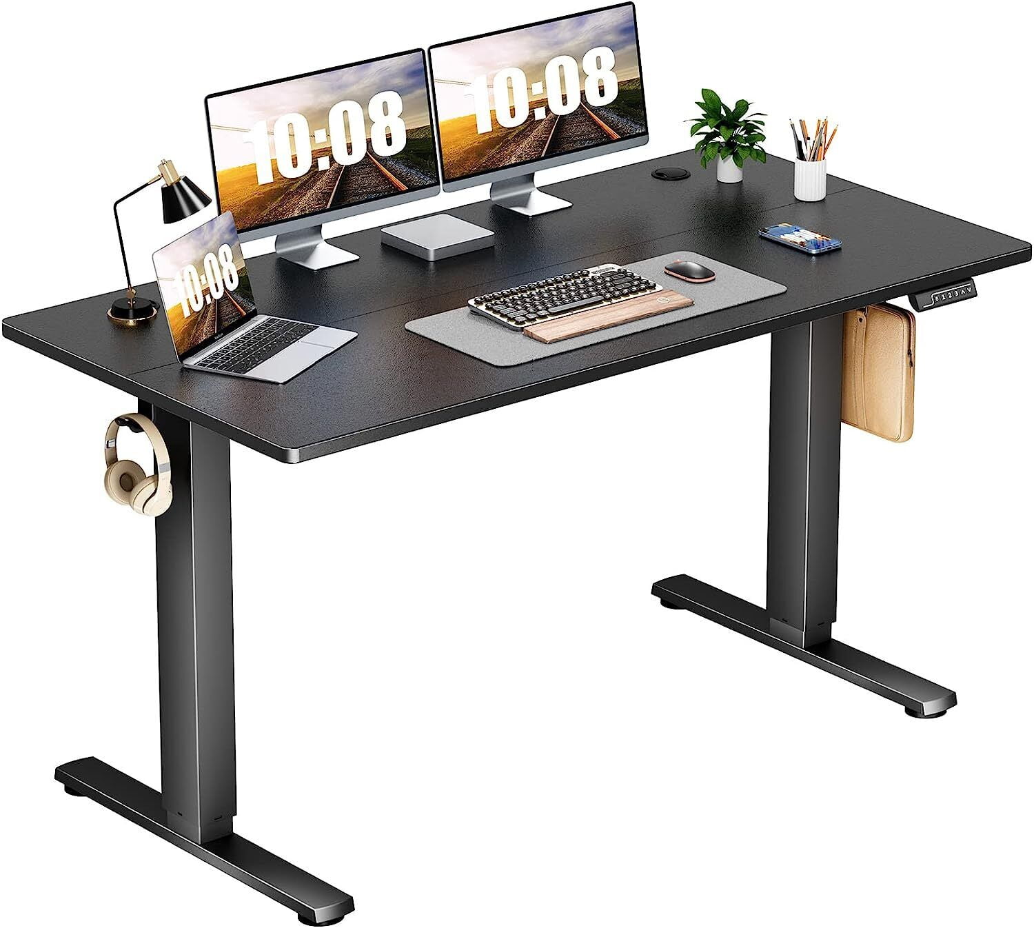 SOPTY 40/55/63 Standing Computer Desk, Office Table Adjustable Height ...