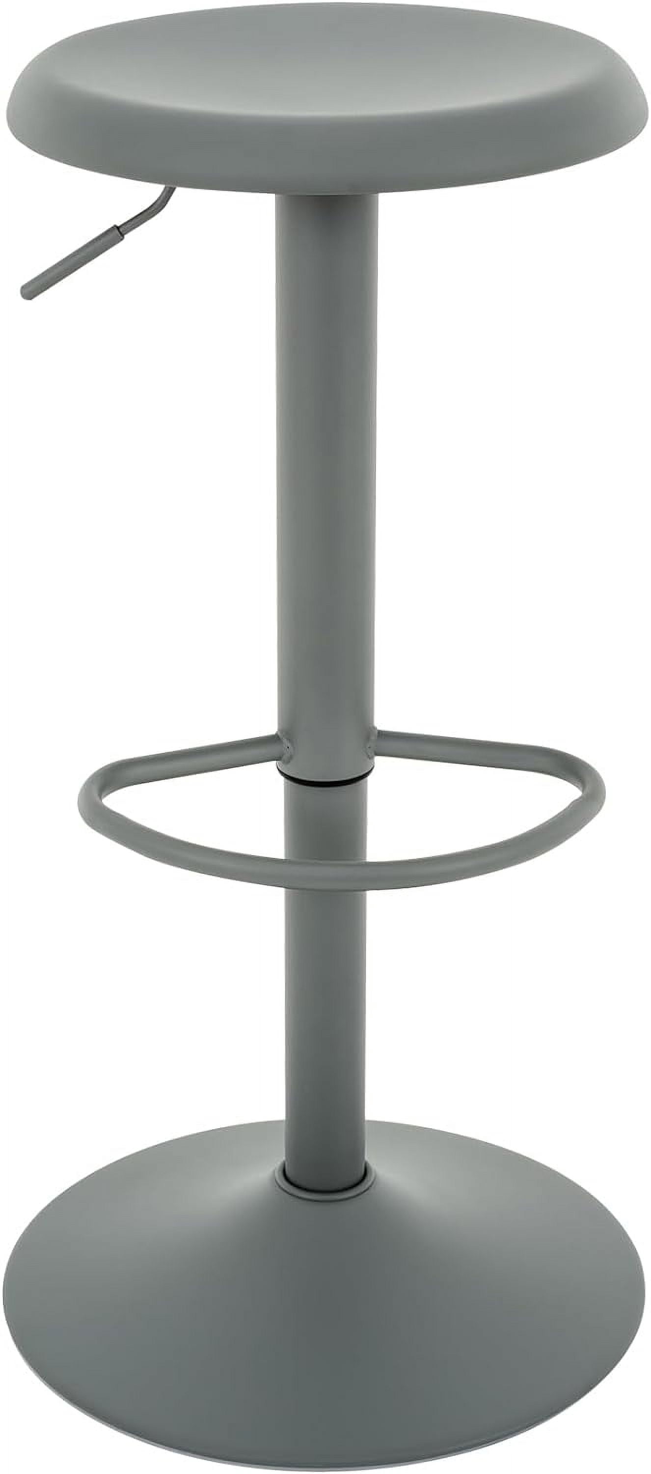 SOPTY Adjustable Bar Stool, Swivel Round Metal Airlift Barstool ...