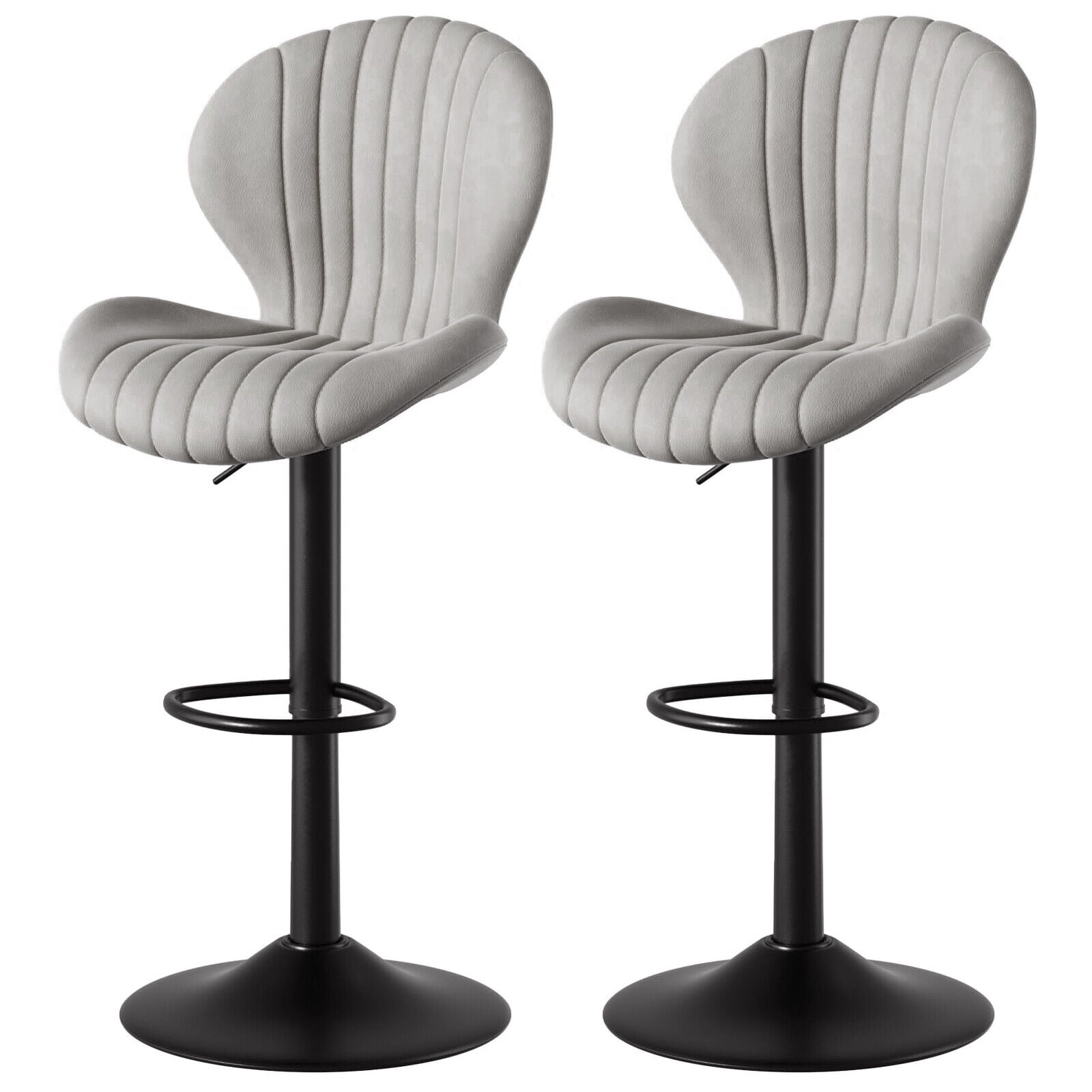 SOPTY Bar Stools Set of 2 Modern Swivel Bar Chairs, Barstools Counter ...