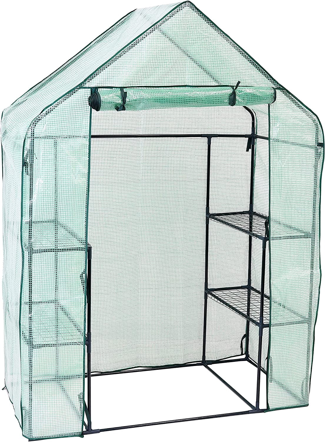 SOPTY Deluxe Portable Walk-in Greenhouse with 4 Shelves - Rectangle ...
