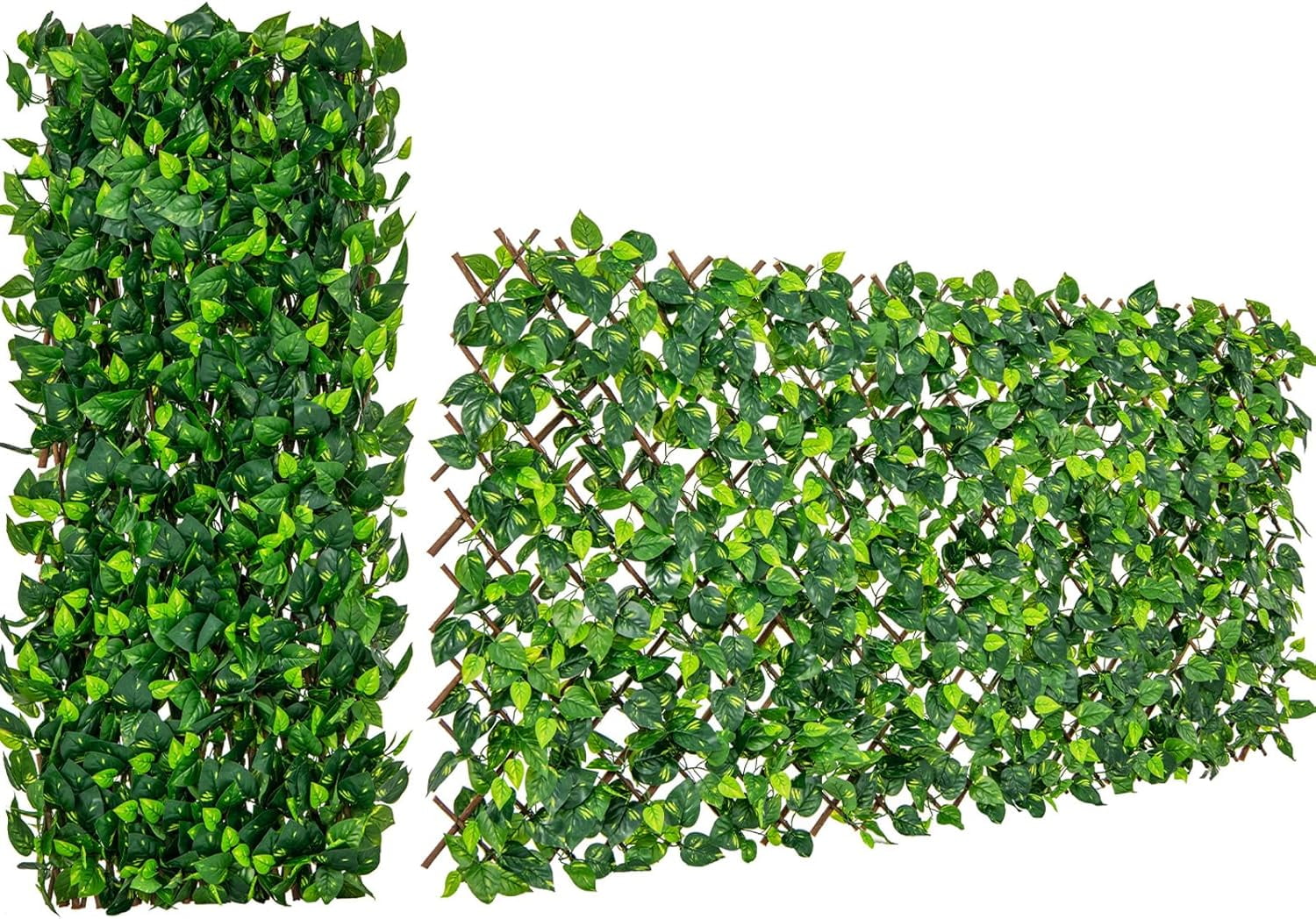 SOPTY Expandable Fence Privacy Screen - Decorative Faux Ivy Fencing ...