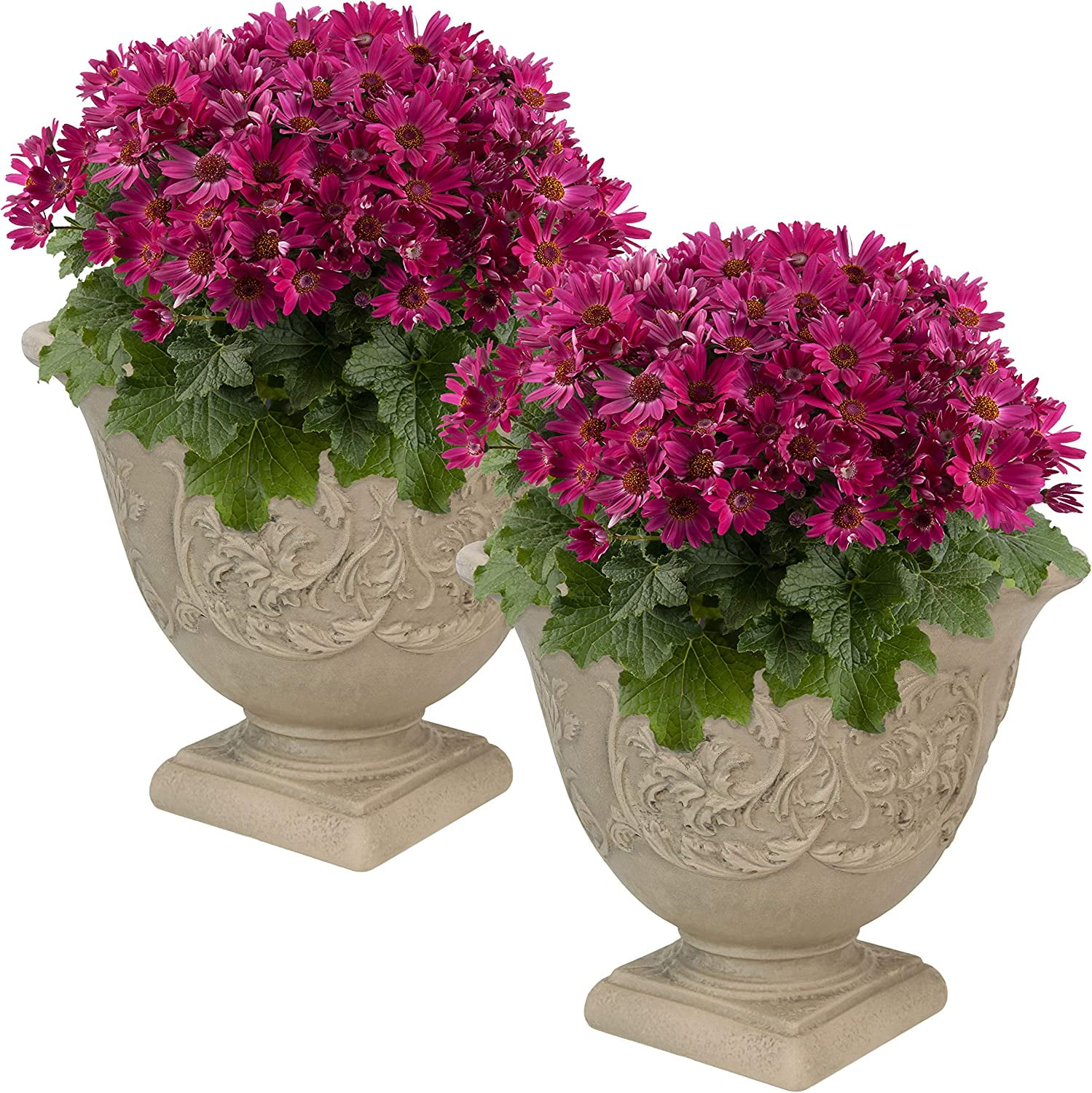 SOPTY Get This 16" Double - Walled Resin Planter with Fade - Resistant ...