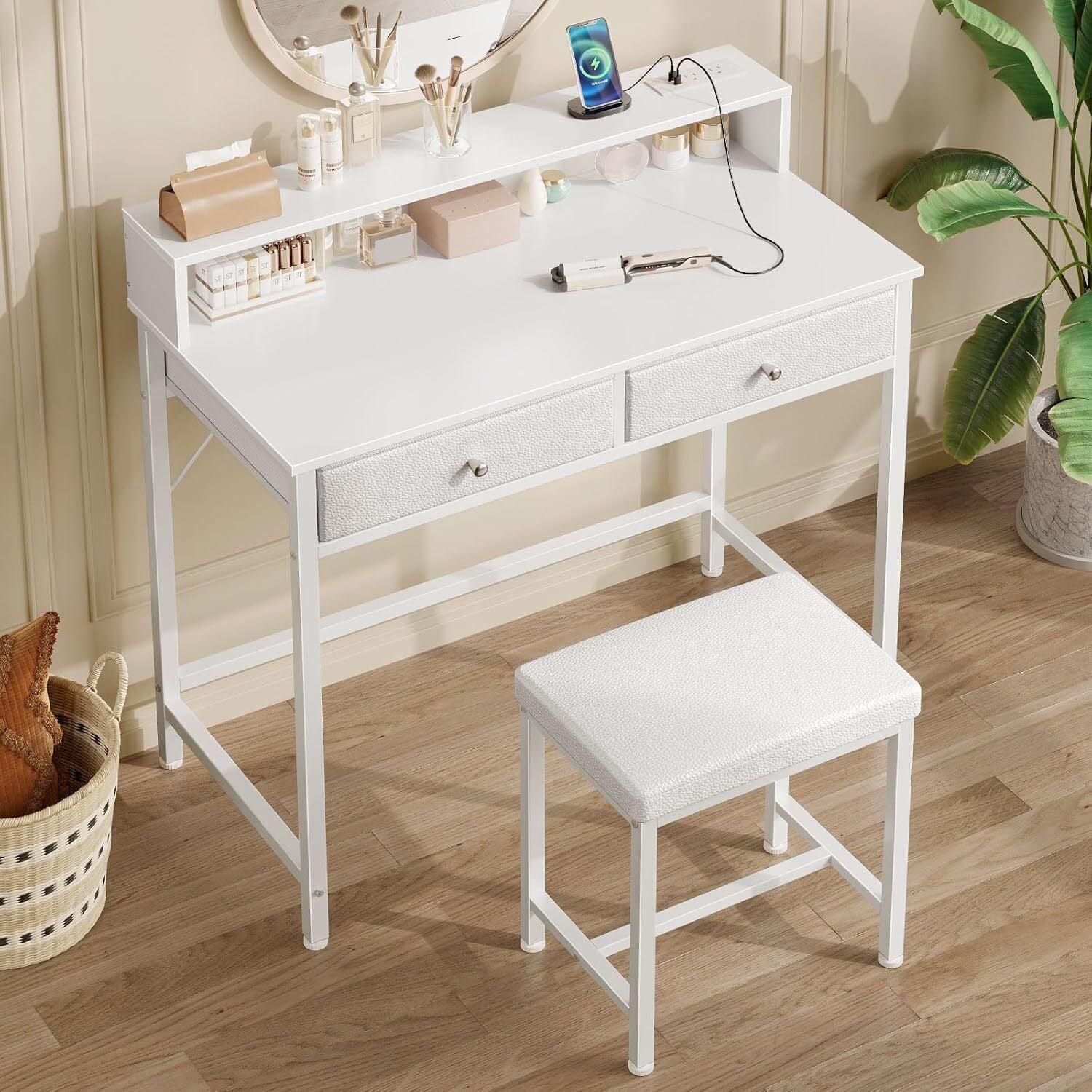 Makeup Vanity With Drawers No Mirror
