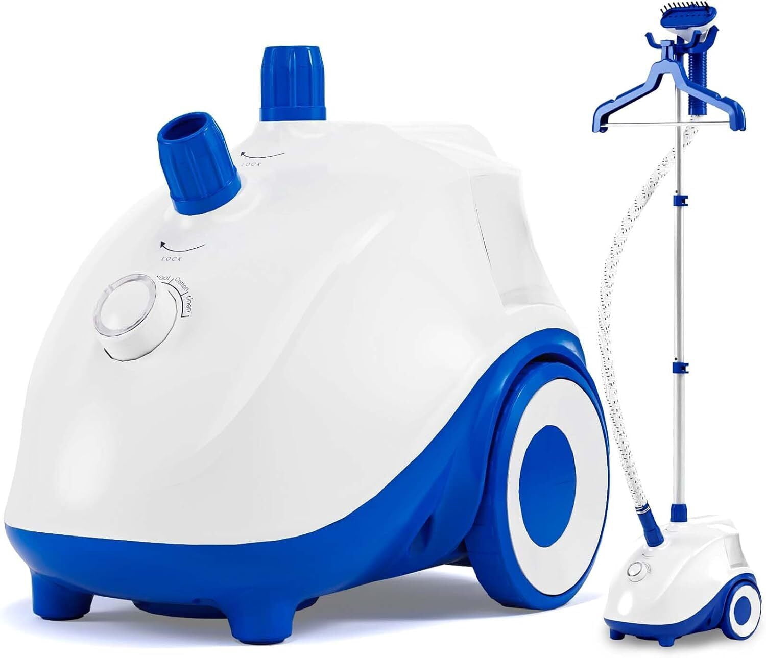 SOPTY Standing Garment Steamer with Roll Wheels for Easy Movement, 1500 ...