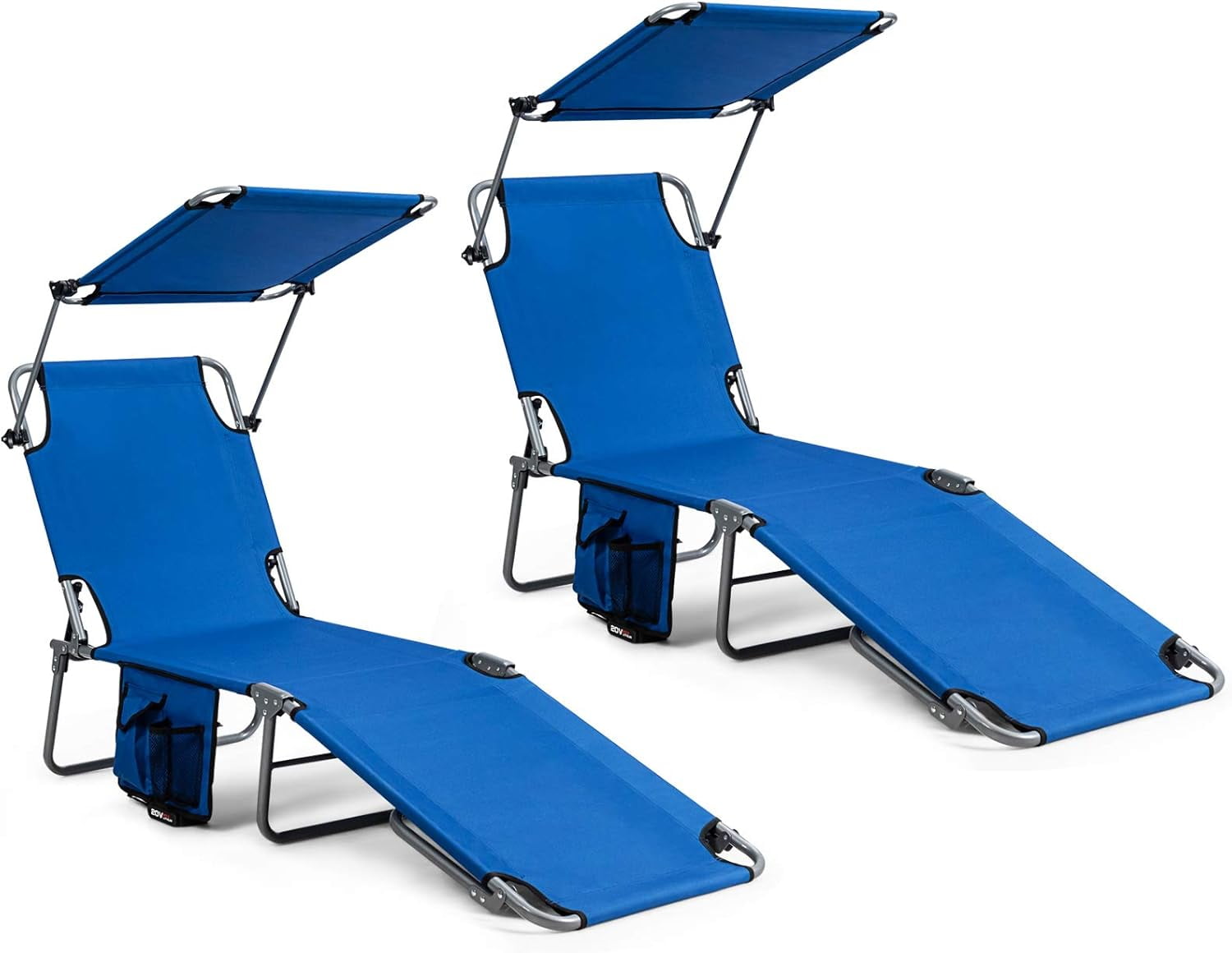 SOPTY Tanning Chair, Patio Chaise Lounge Chair with 5 Adjustable ...