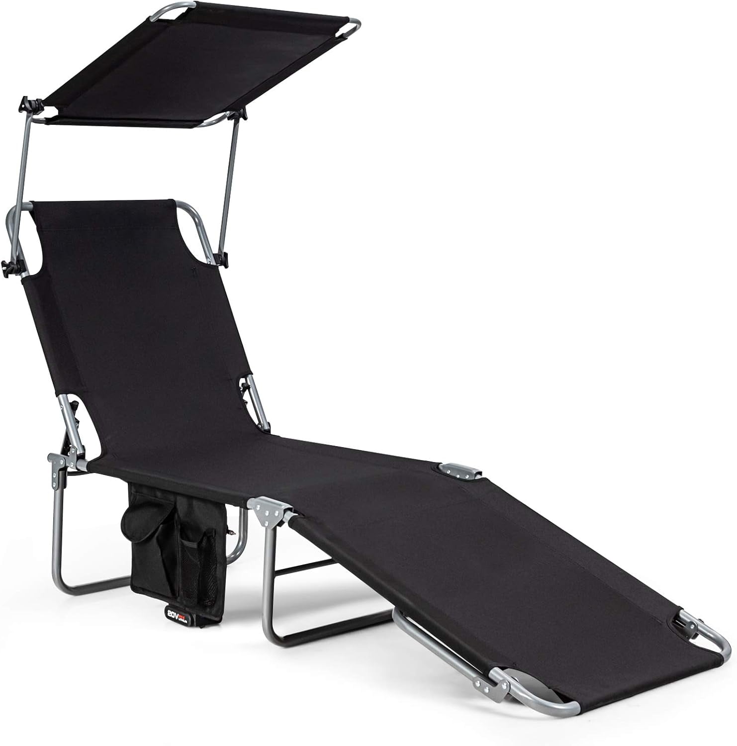 SOPTY Tanning Chair, Patio Chaise Lounge Chair with 5 Adjustable ...