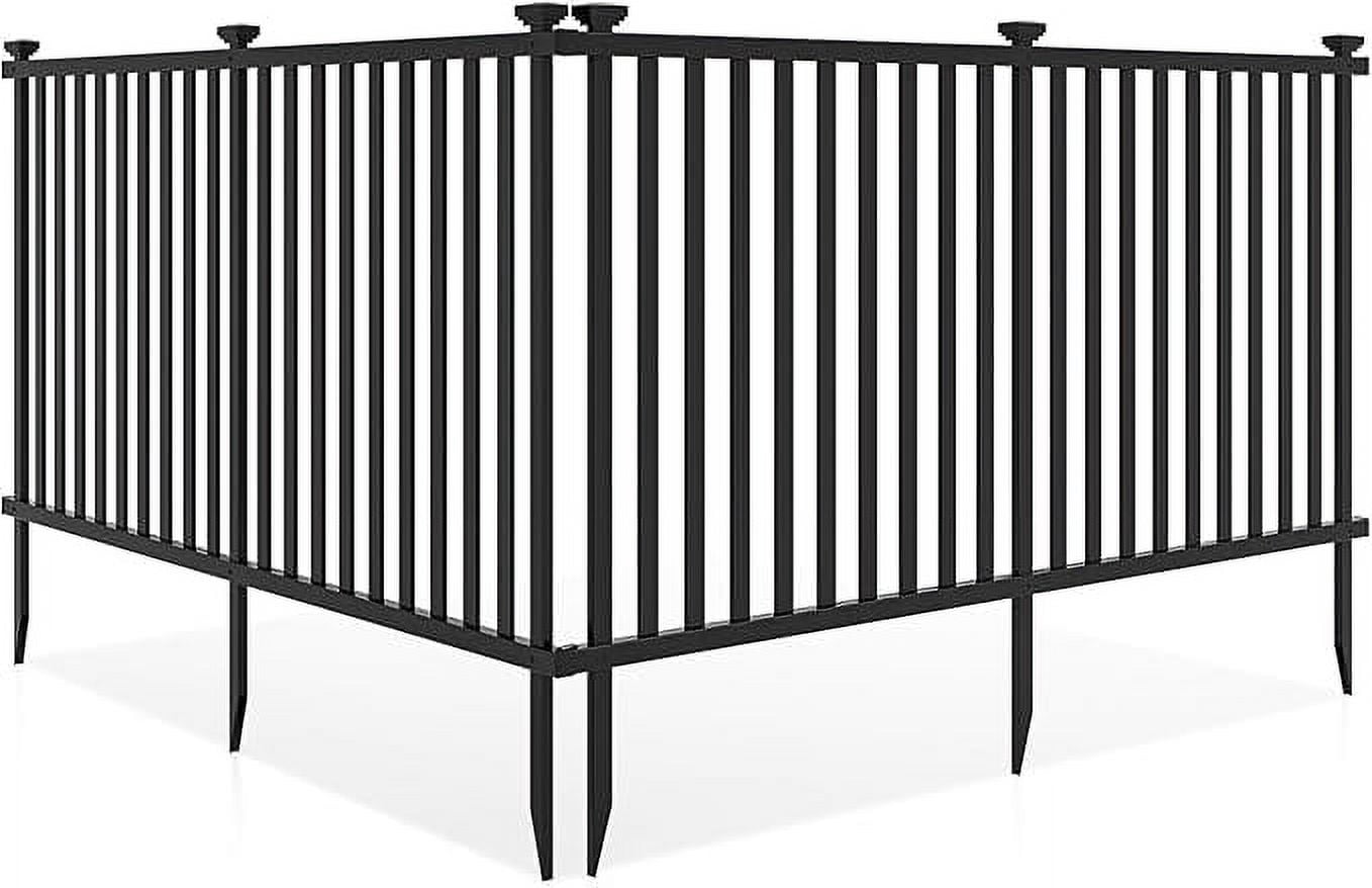 SOPTY White Picket Fence - 2 Panels, 80''W x 37.5''H Decorative Outdoor ...