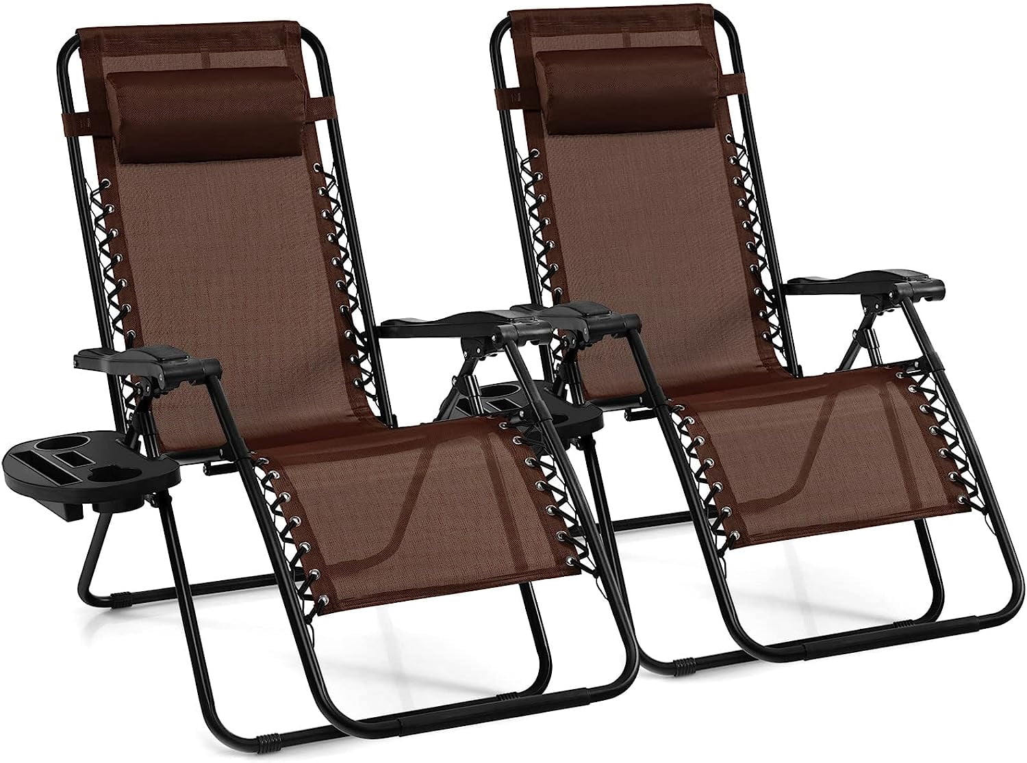 SOPTY Zero Gravity Reclining Chair, Outdoor Patio Recliner with Cup ...