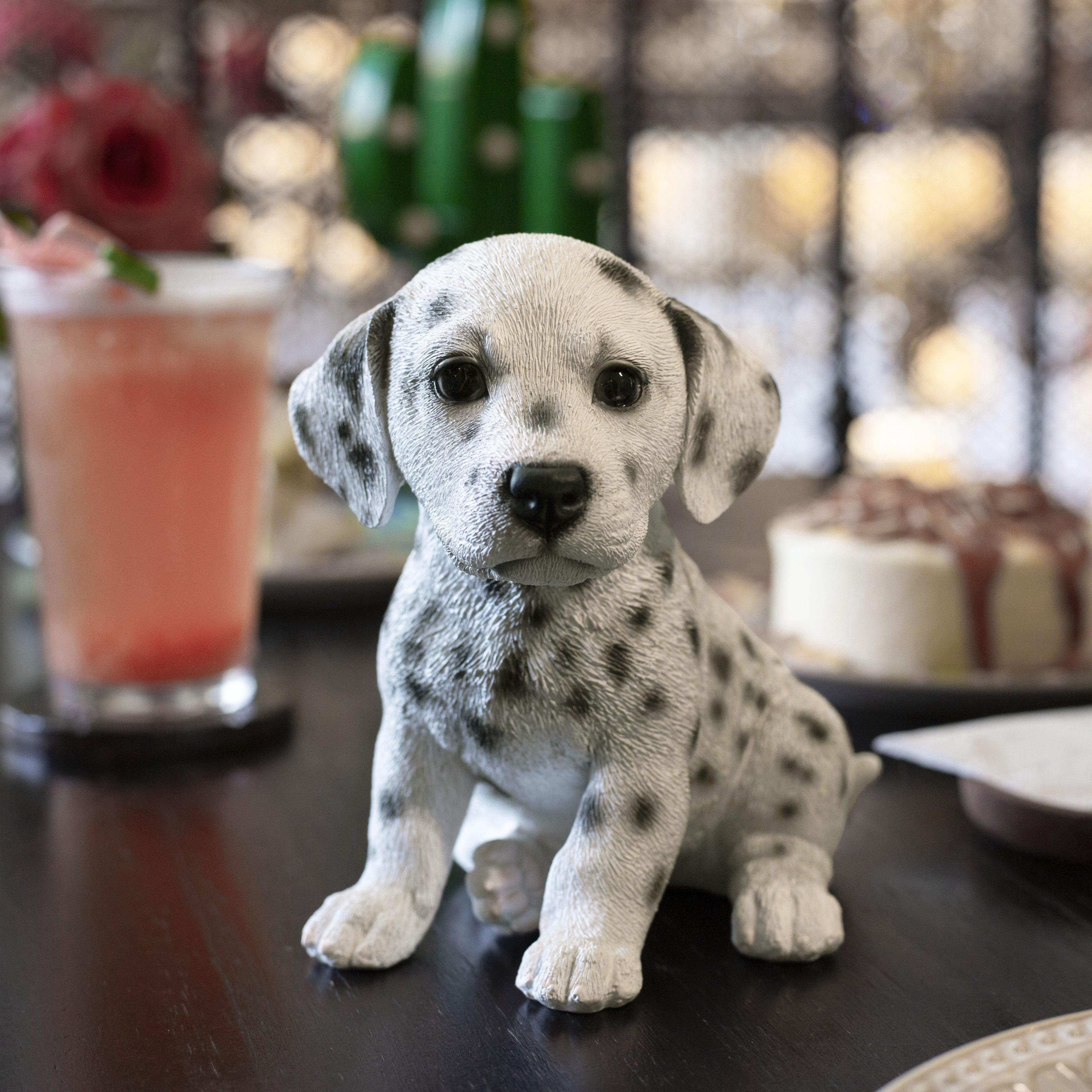 SOREAL White Dalmation Decorative Puppy Figurine for Home & Garden ...