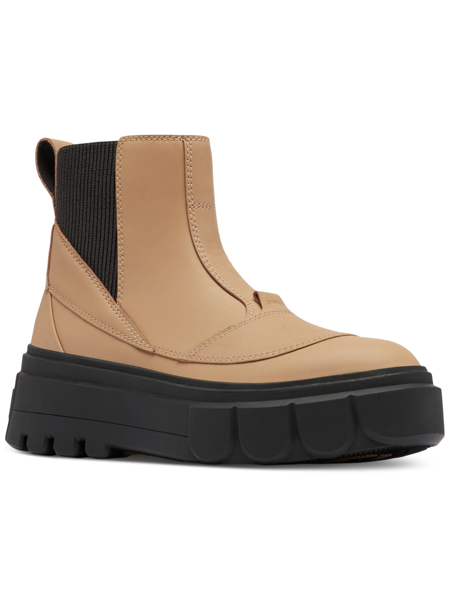 SOREL Womens Beige Heel Pull-Tab Goring Cushioned Caribou Round Toe ...