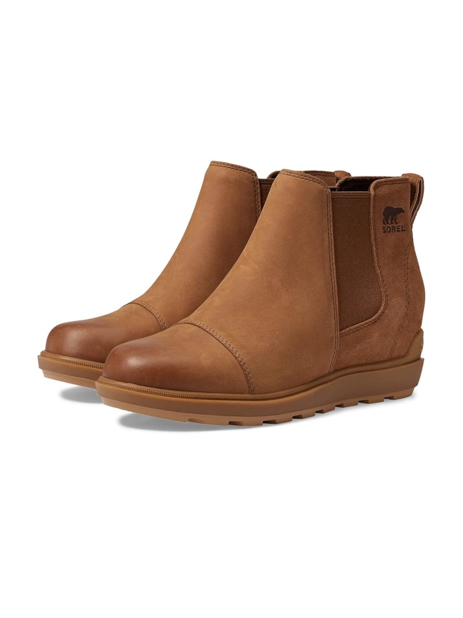 SOREL Womens Brown Goring Heel Pull-Tab Waterproof Cushioned Evie Ii ...