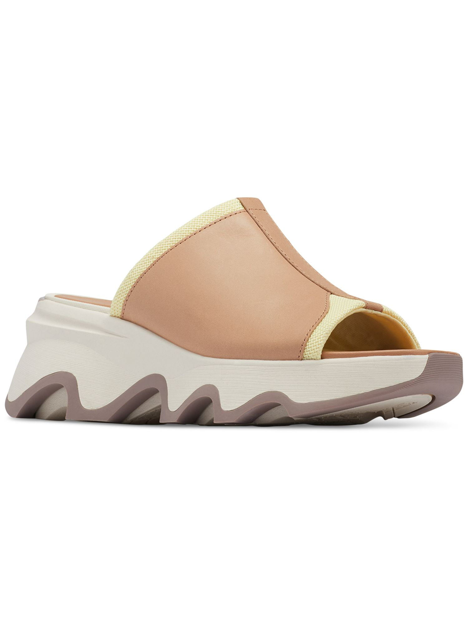 SOREL Womens Brown Mixed Media 1-1/2" Sawtooth Platform Padded Kinetic ...