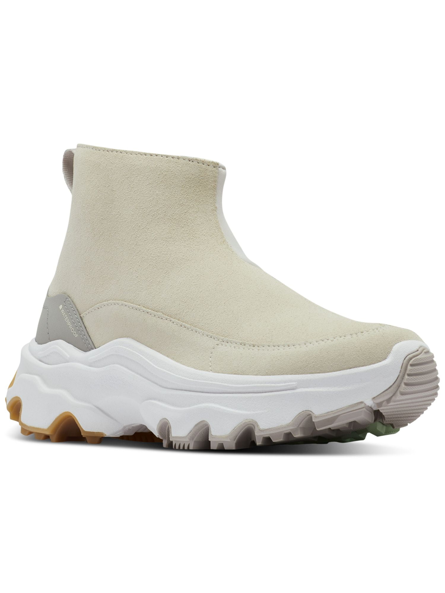 SOREL Womens Ivory Mixed Media 1" Chunky Platform Back Pull-Tab Sneaker ...