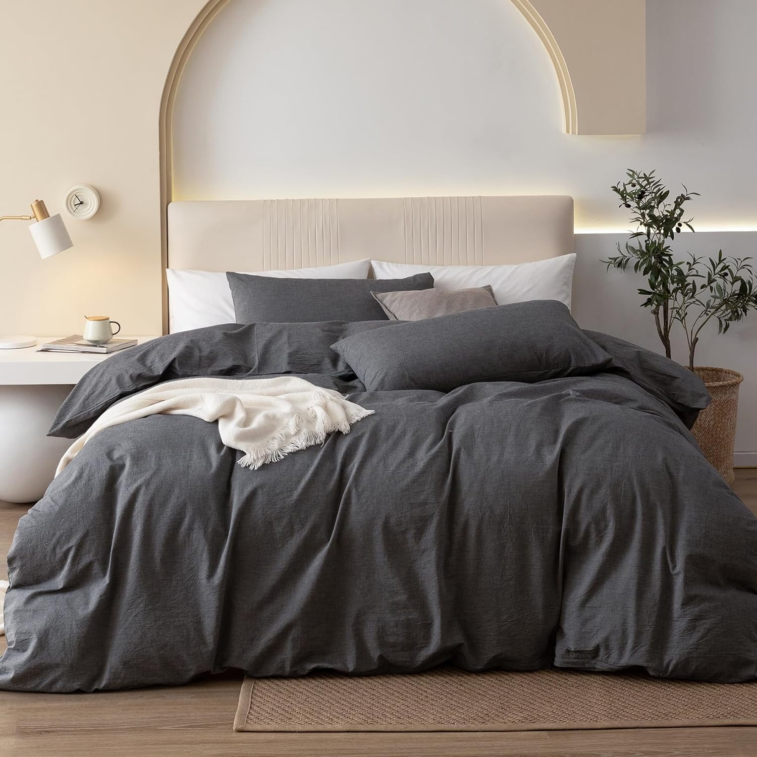 SORMAG Duvet Cover Set Soft Washed Microfiber Duvet Cover 2 Pieces Twin ...