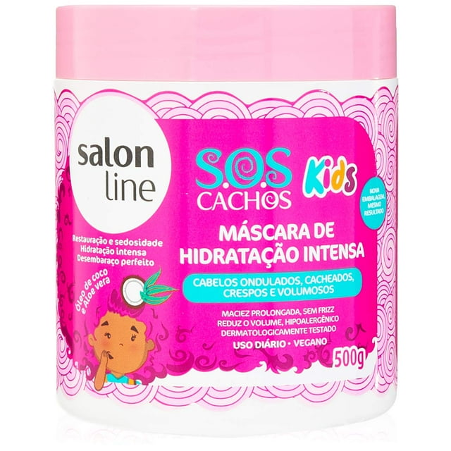 SOS Curls Kids Intense Moisturizing Mask Salon Line: Curly and Wavy ...