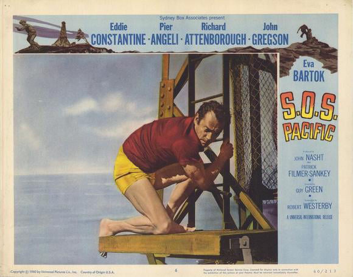 SOS Pacific - movie POSTER (Style F) (11" x 14") (1960) - Walmart.com