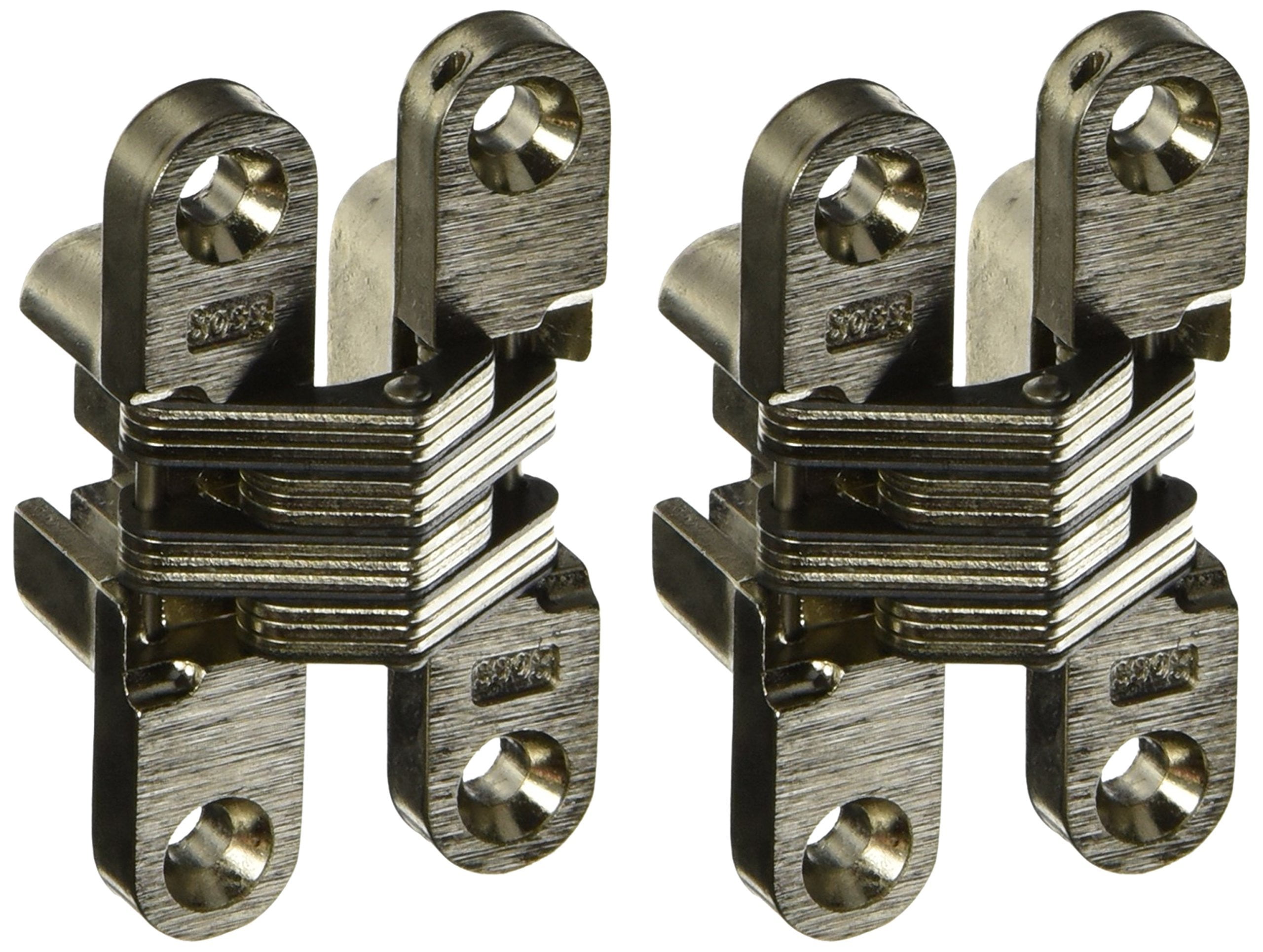 SOSS 204 Zinc Invisible Hinge with Holes for Wood or Metal Applications ...