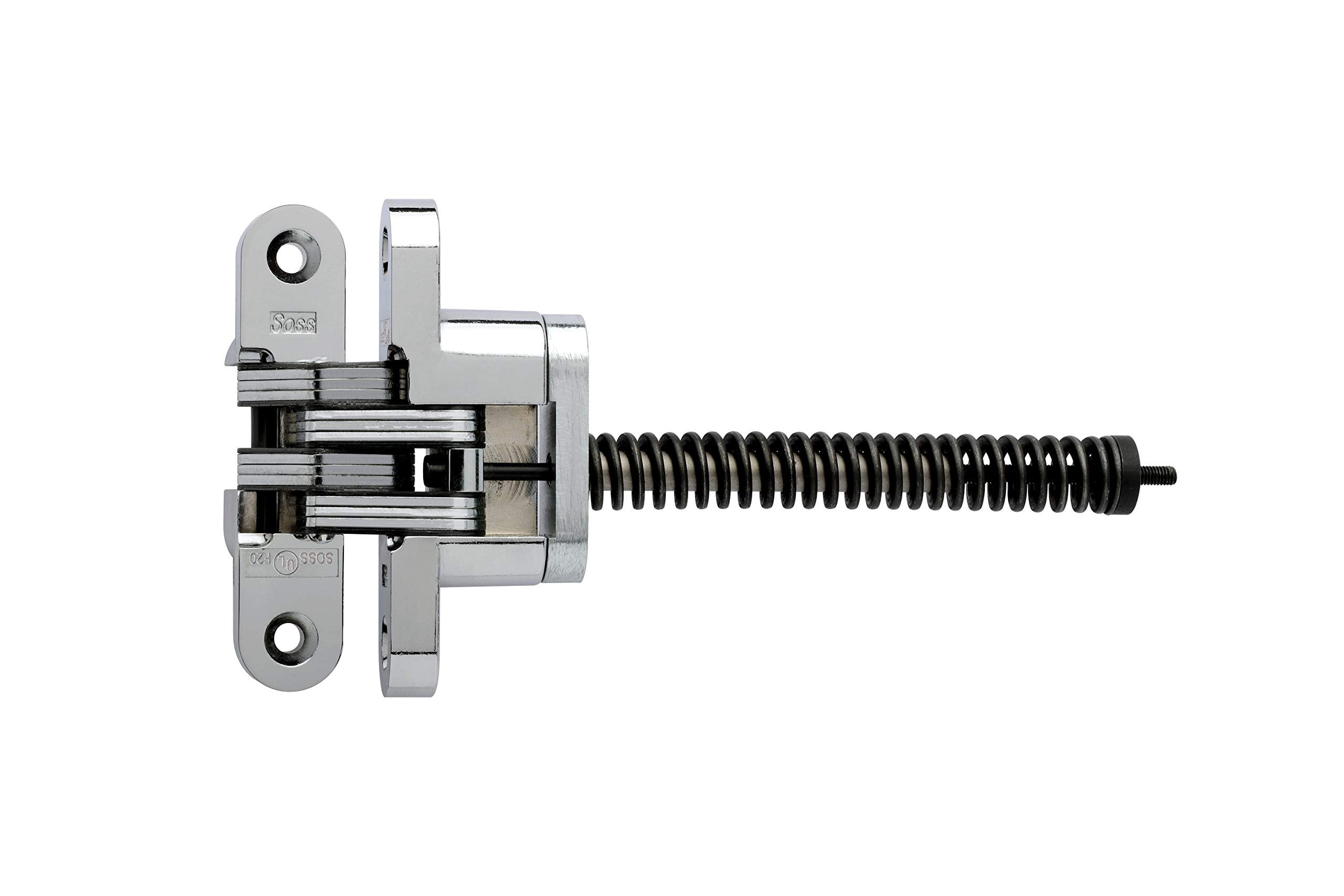 Soss 216Ic 1.375" Invisible Spring Closer Hinge For Doors - Chrome ...
