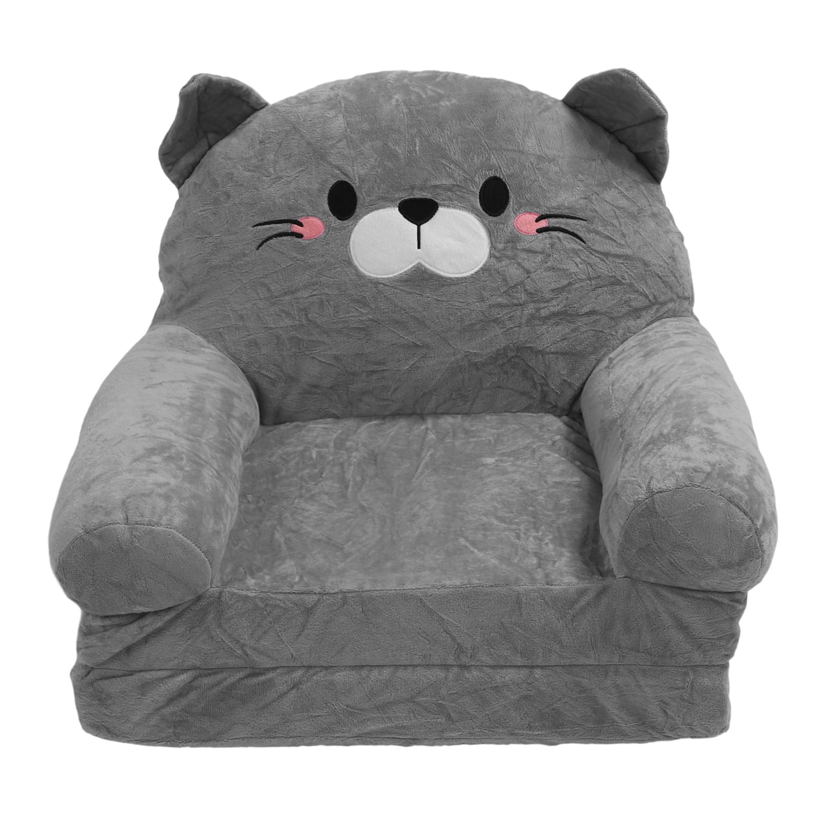 SOTDRR Kids Couch Toddler Chair Plush Cute Cat Fold Out Floor Seating ...